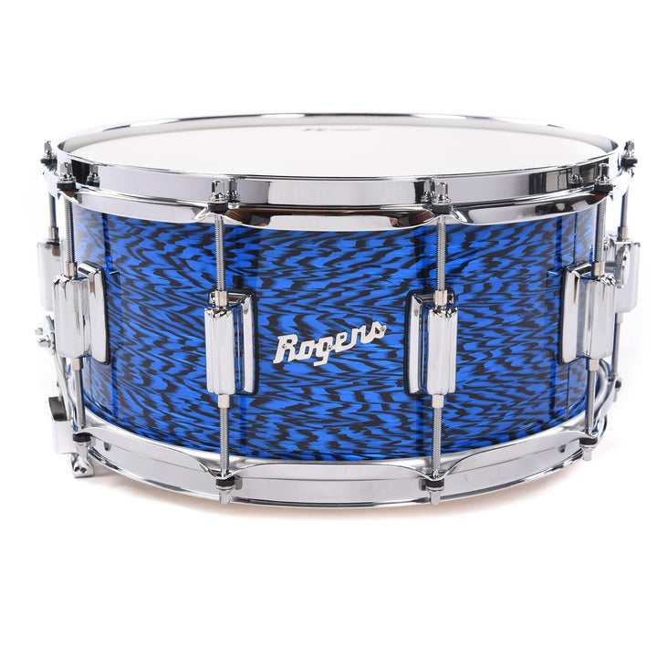 Rogers 6.5x14 Dyna-Sonic Wood Snare Drum Blue Onyx – Chicago Music Exchange