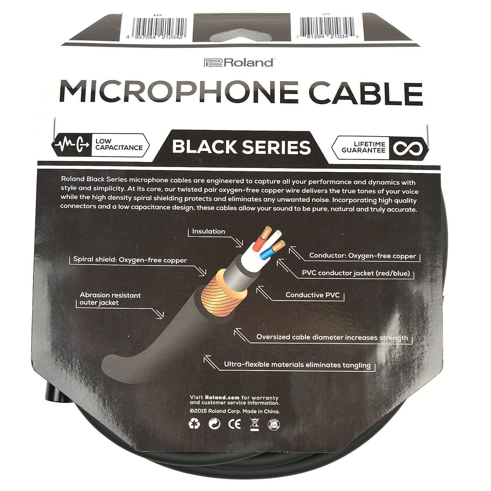 Roland Black Series 25ft XLR Microphone Cable – Chicago Music Exchange