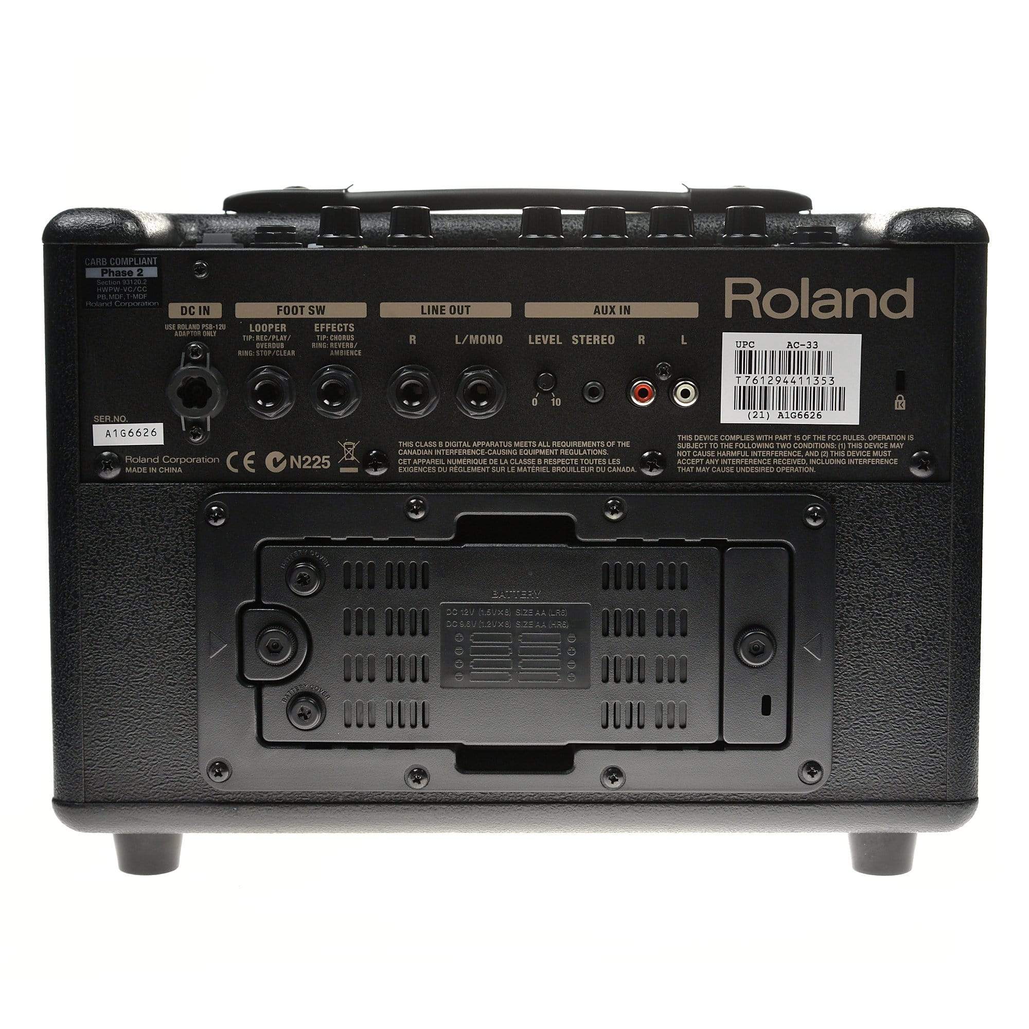 Roland AC-33 Battery-Powered Acoustic Chorus Amp – Chicago Music Exchange