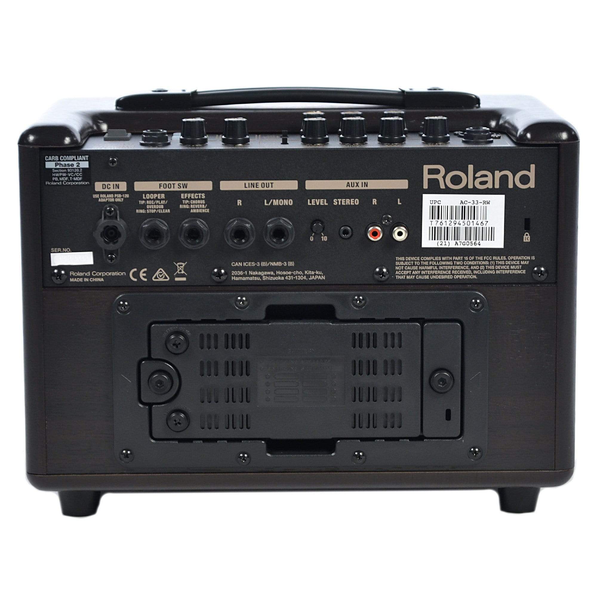 Roland AC-33 Battery-Powered Acoustic Chorus Amp Rosewood – Chicago ...