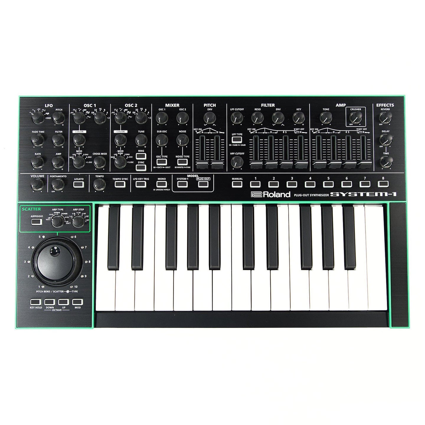 Roland System-1 Synthesizer - SYSTEM1 Bundle w/FREE Keyboard Stand ...