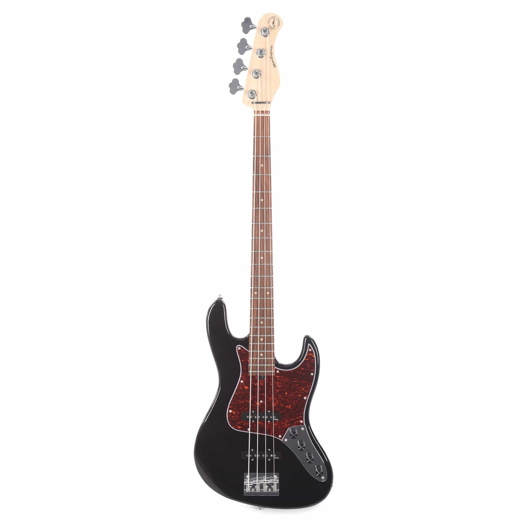 Sadowsky MetroExpress Vintage JJ Solid Black High Polish w/Morado Fing ...