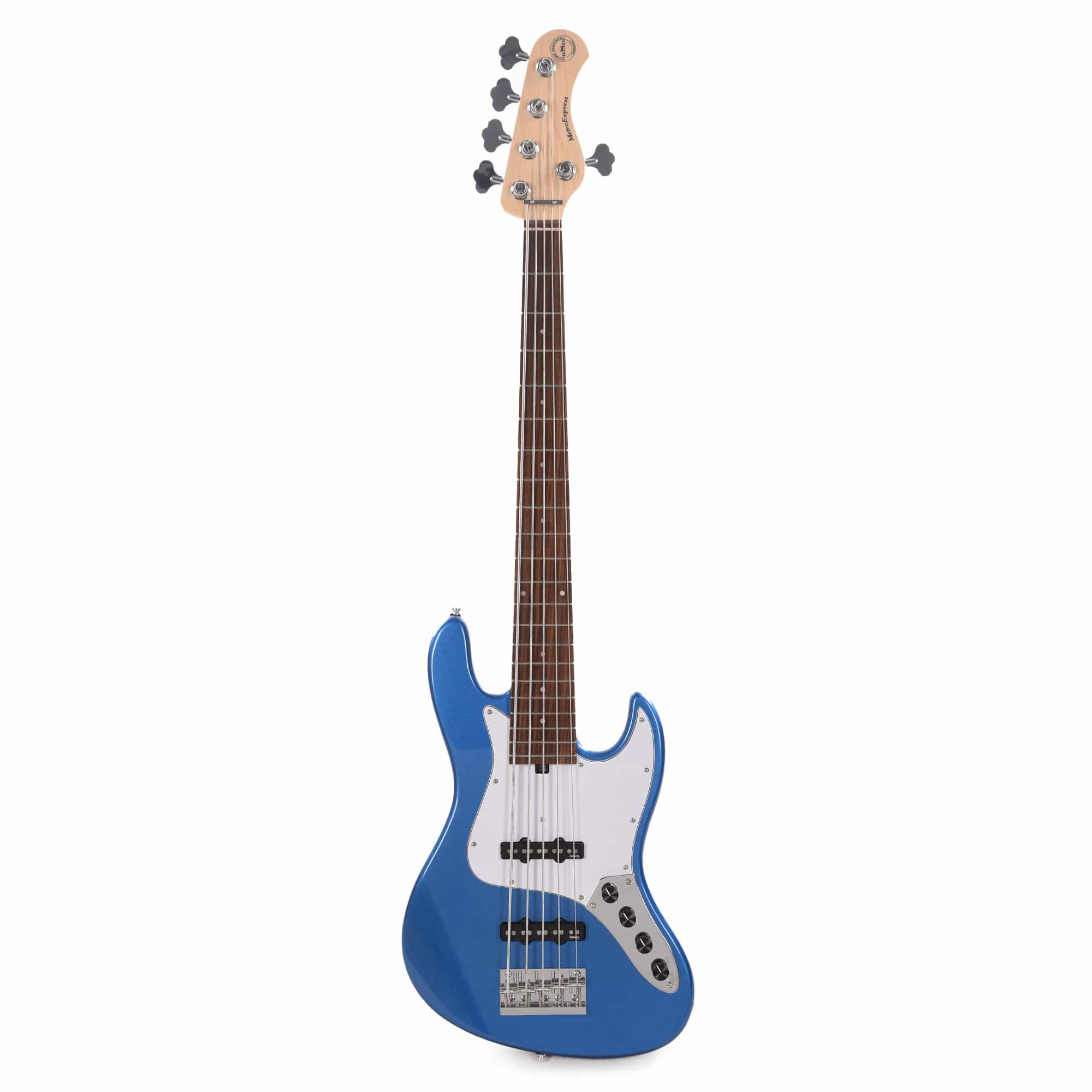 Sadowsky MetroExpress Vintage JJ 5-String Ocean Blue Metallic High Pol ...