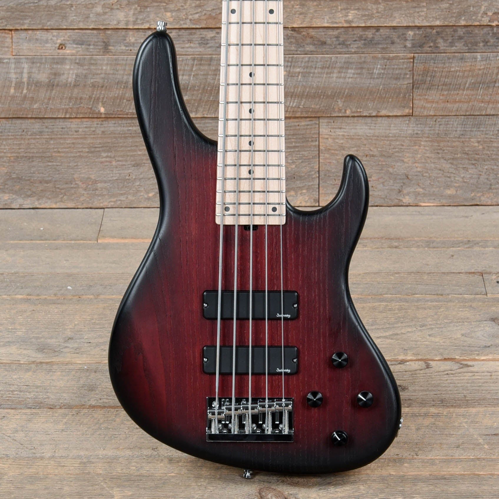 Sadowsky MetroLine Modern 5-String Swamp Burgundy Burst Transparent Sa ...