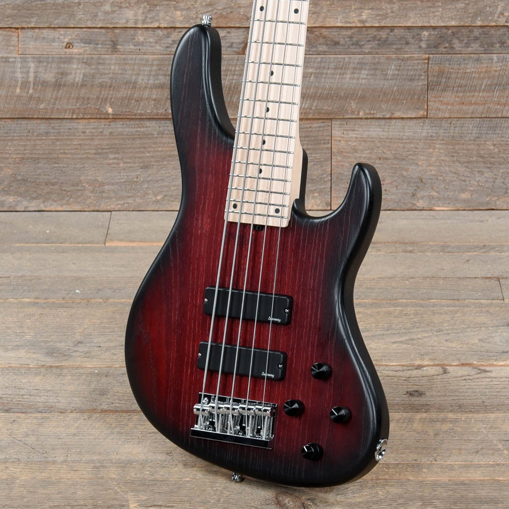 Sadowsky MetroLine Modern 5-String Swamp Burgundy Burst Transparent Sa ...
