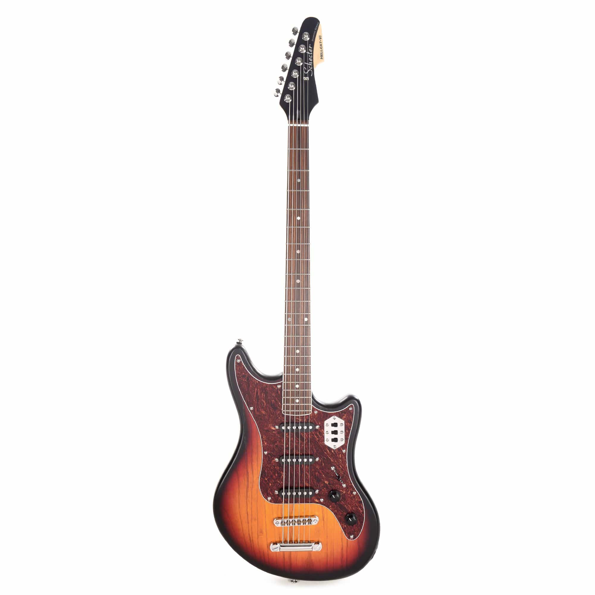 Schecter Hellcat-VI 3-Tone Sunburst Pearl – Chicago Music Exchange
