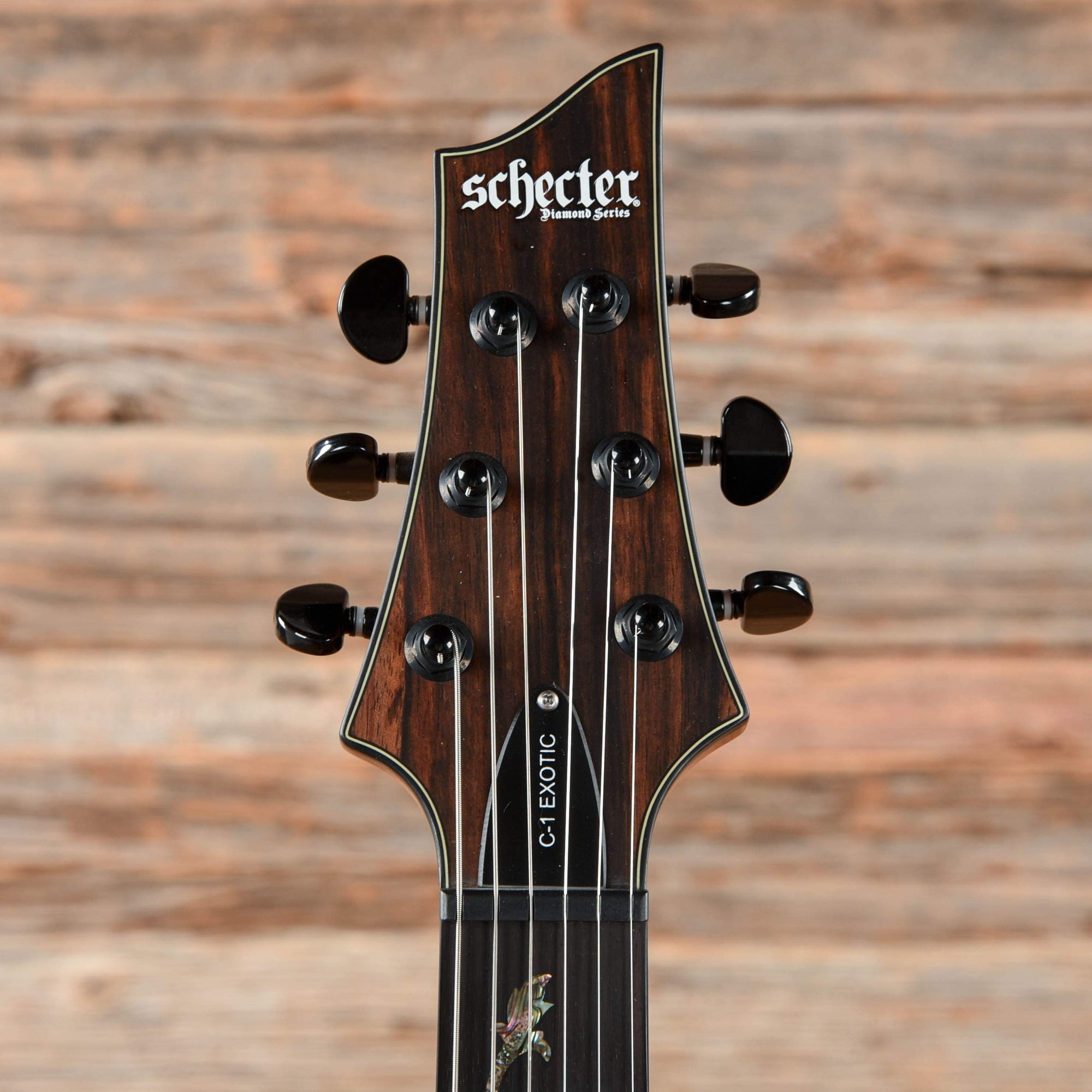 Schecter C-1 Exotic Ebony Top 2020 – Chicago Music Exchange