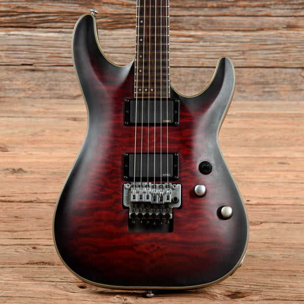 Schecter C-1 FR Platinum Crimson Red Burst Satin 2014 – Chicago Music ...