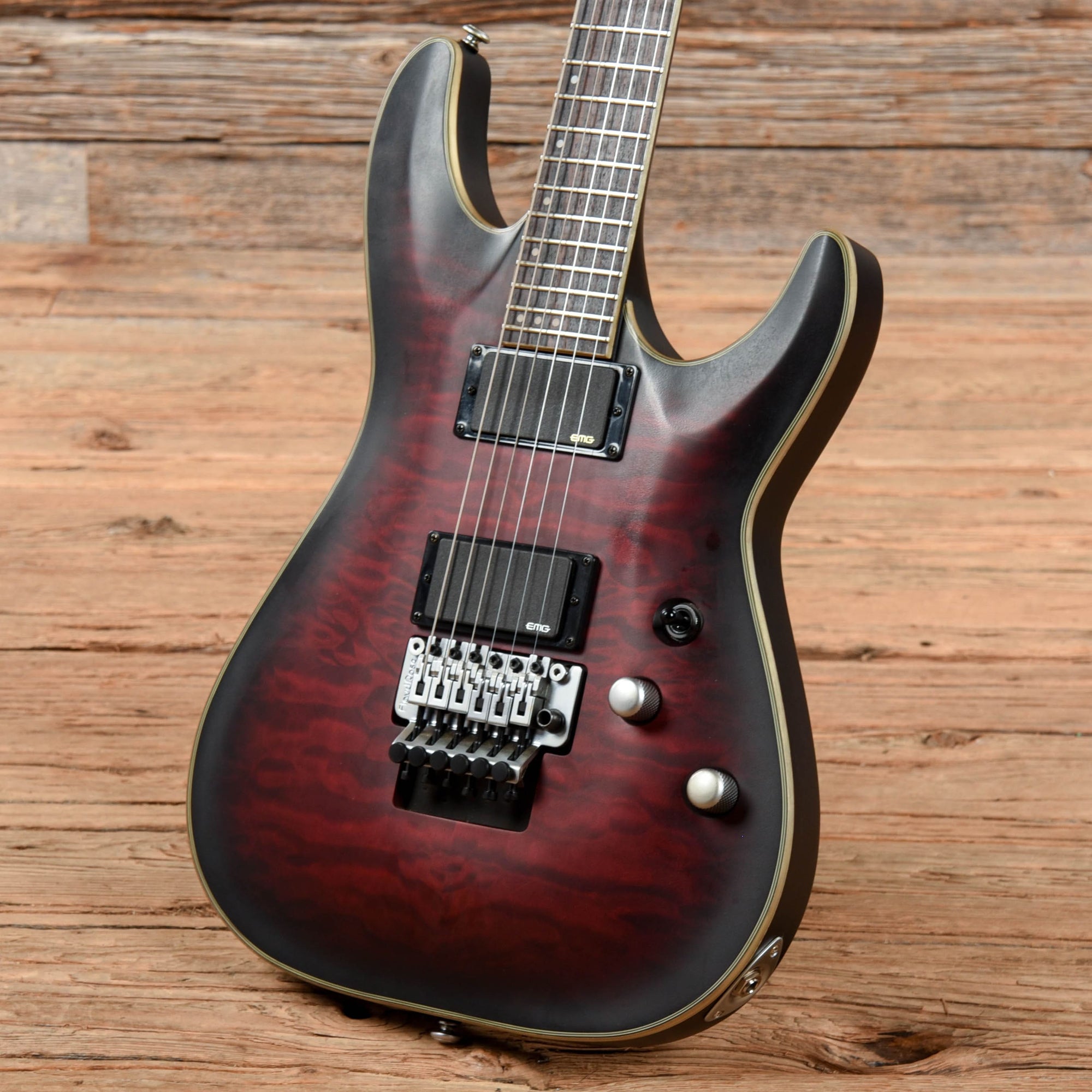 Schecter C-1 FR Platinum Crimson Red Burst Satin 2014 – Chicago Music ...
