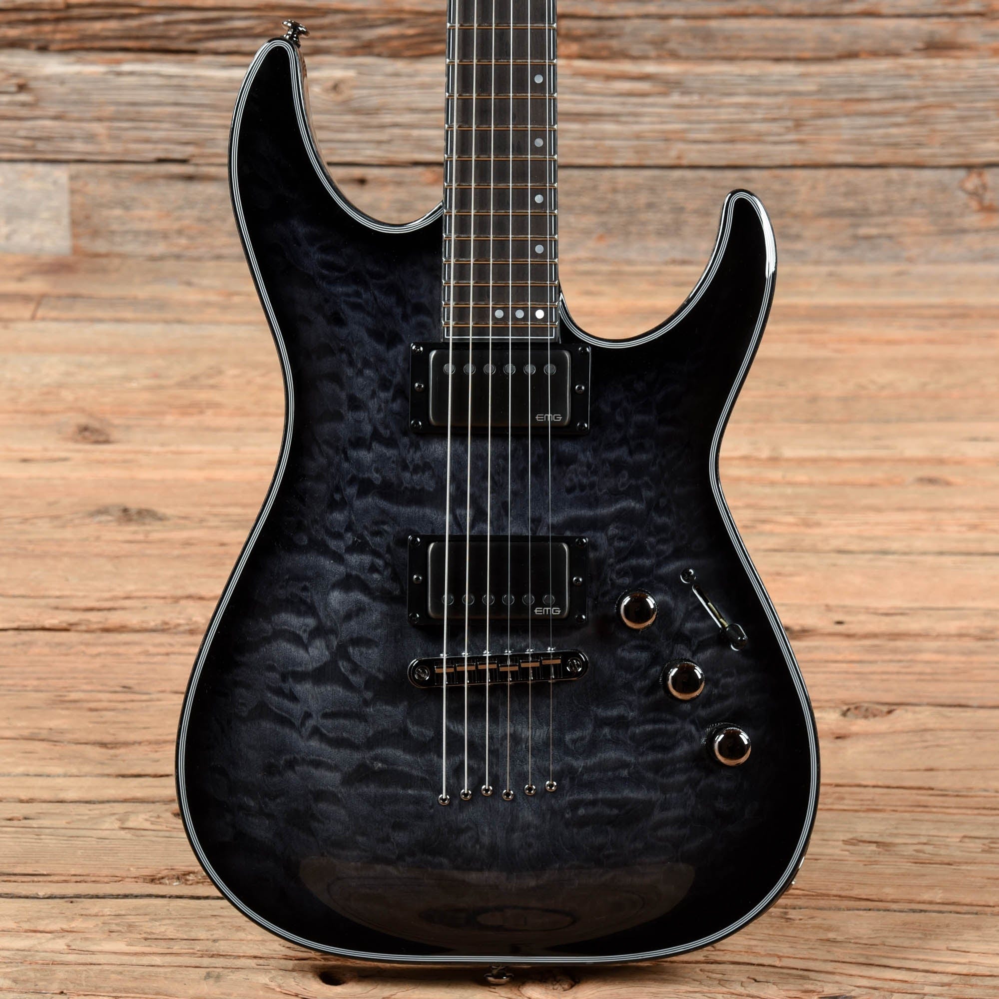Schecter Hellraiser Hybrid C-1 Transparent Black 2022 – Chicago Music ...
