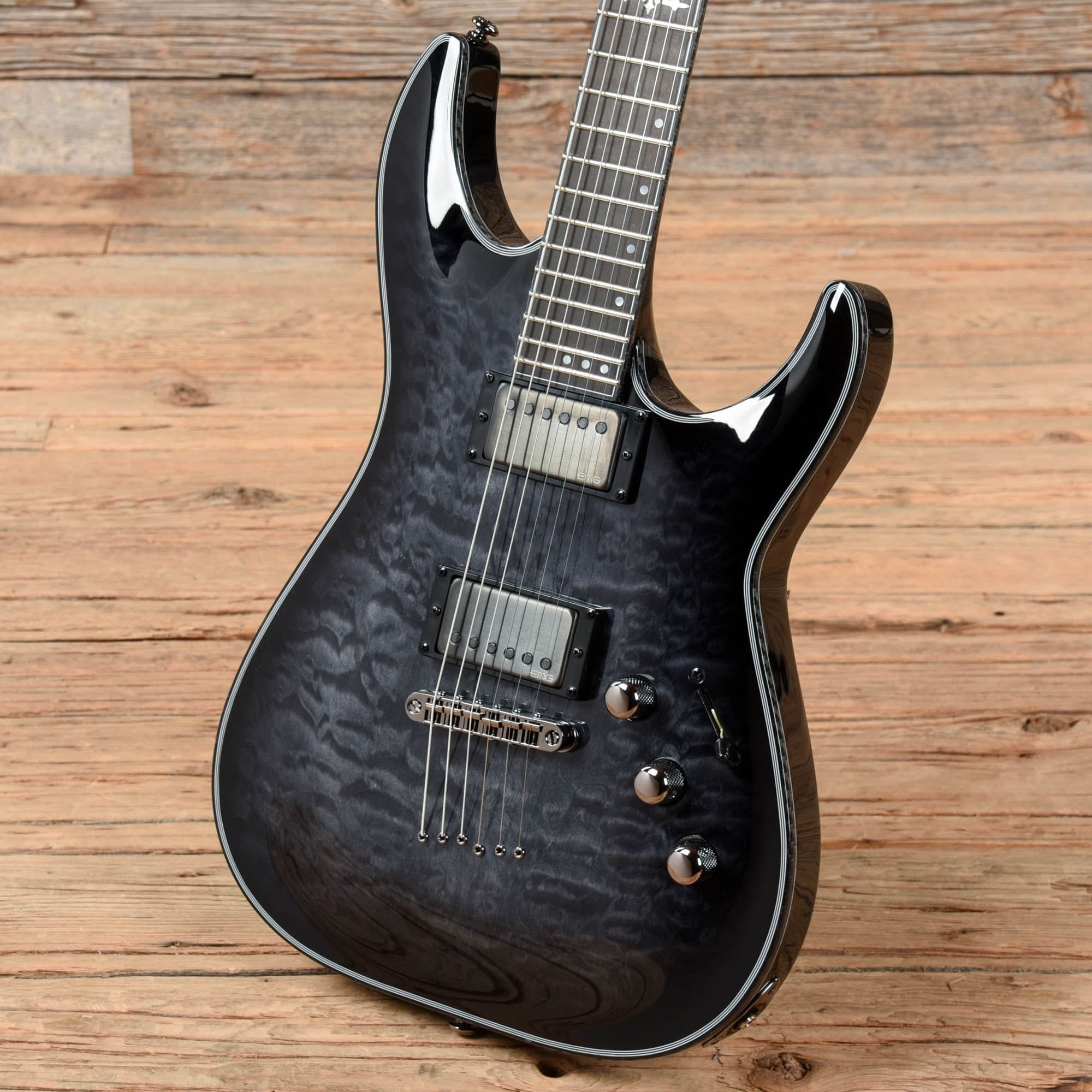 Schecter Hellraiser Hybrid C-1 Transparent Black 2022 – Chicago Music ...