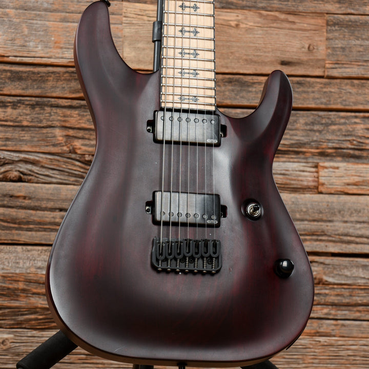Schecter JL-7 Jeff Loomis 411 Signature 7-String Vampyre Red Satin 201 ...