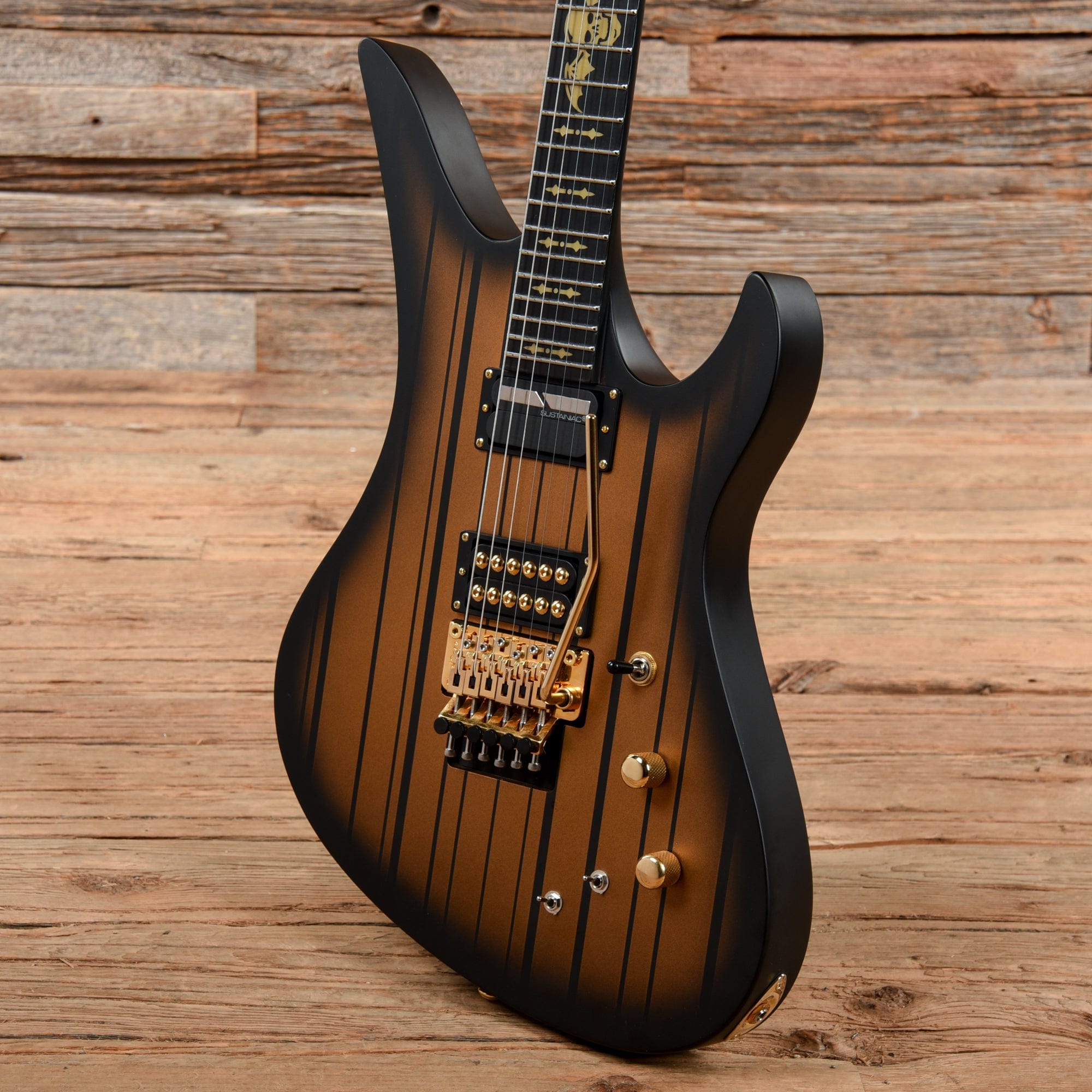 Schecter Synyster Gates Custom-S Satin Gold Burst 2016 – Chicago Music ...