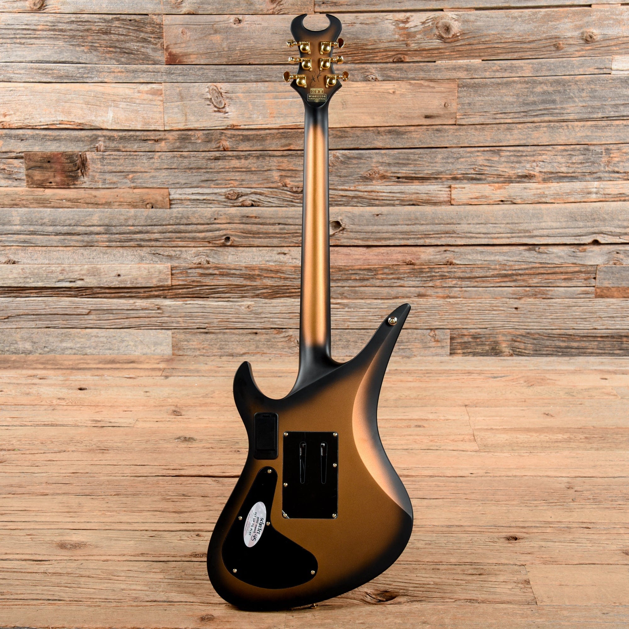 Schecter Synyster Gates Custom-S Satin Gold Burst 2016 – Chicago Music ...