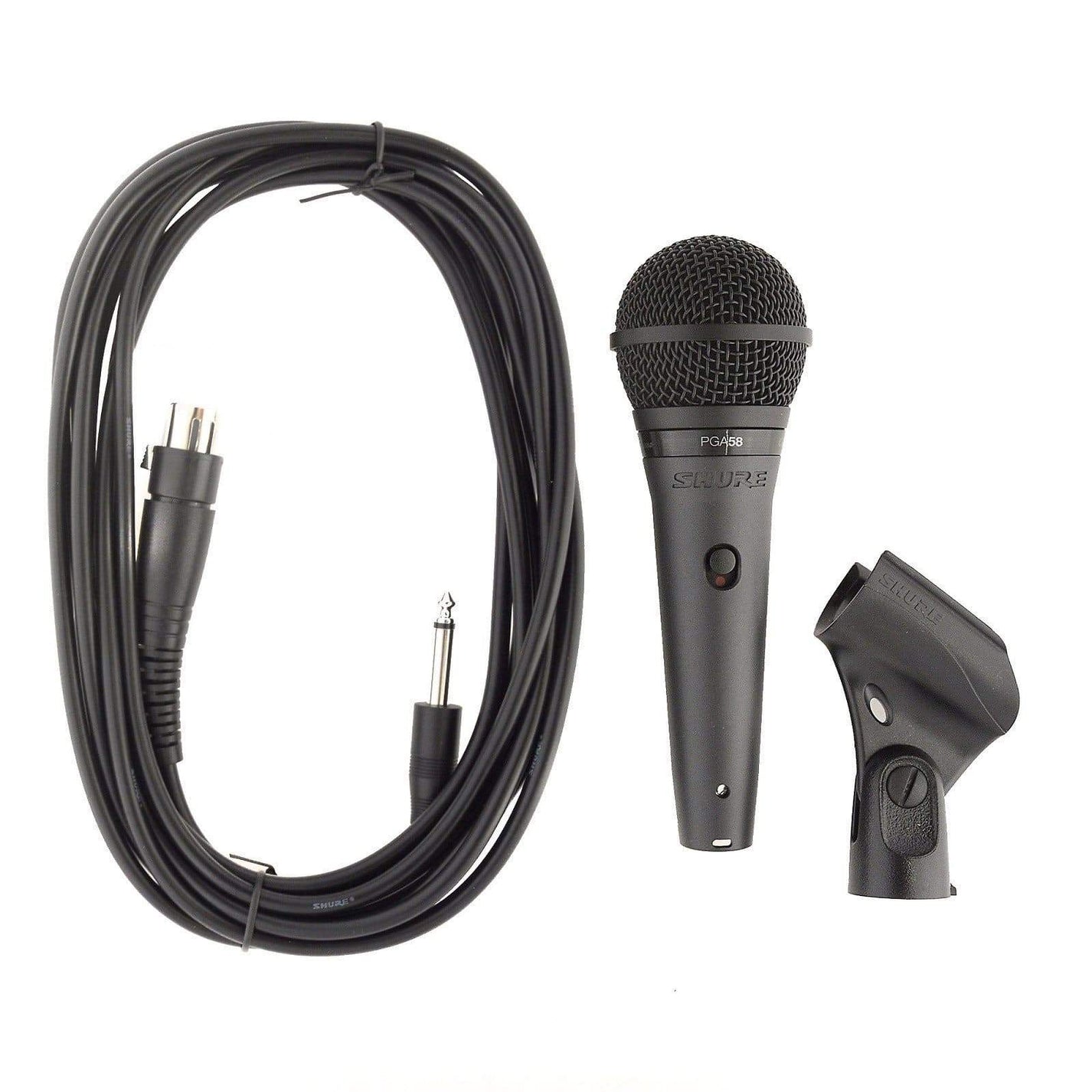 Shure PGA58 Cardioid Dynamic Vocal Microphone w/XLR-QTR – Chicago Music ...
