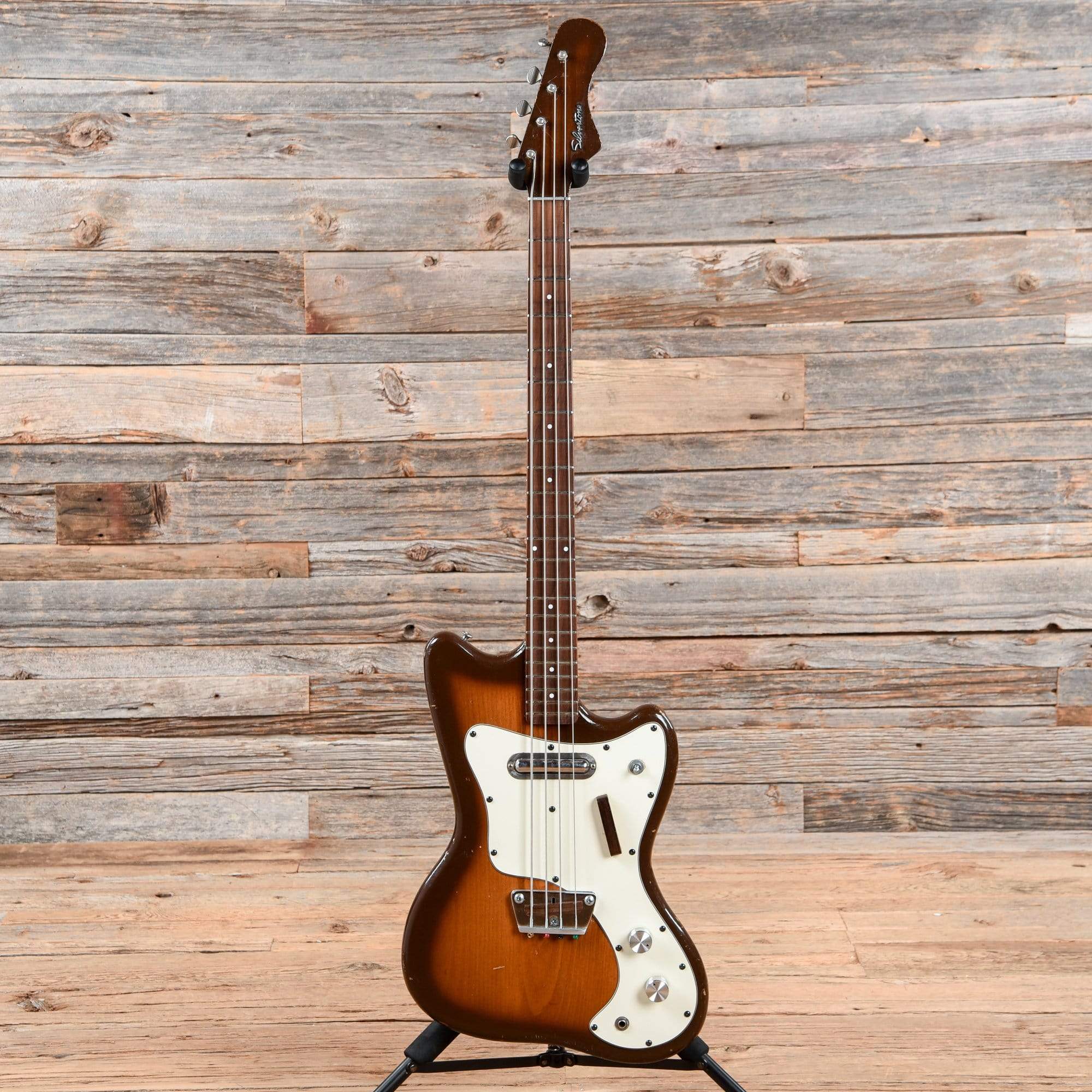 Silvertone 1442 Bass Brown Burst 1960s – Chicago Music Exchange