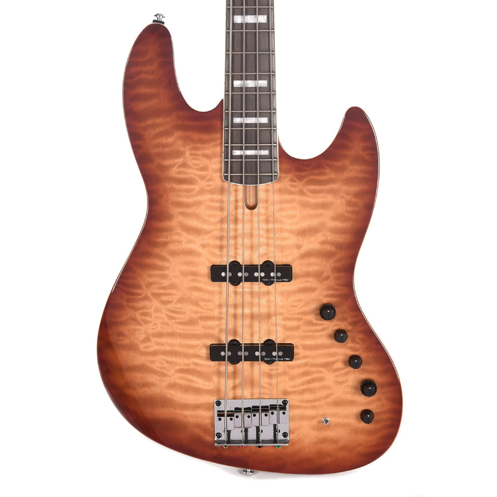 Sire Marcus Miller V9 Alder/Quilted Maple 4-String Brown Sunburst (2nd ...