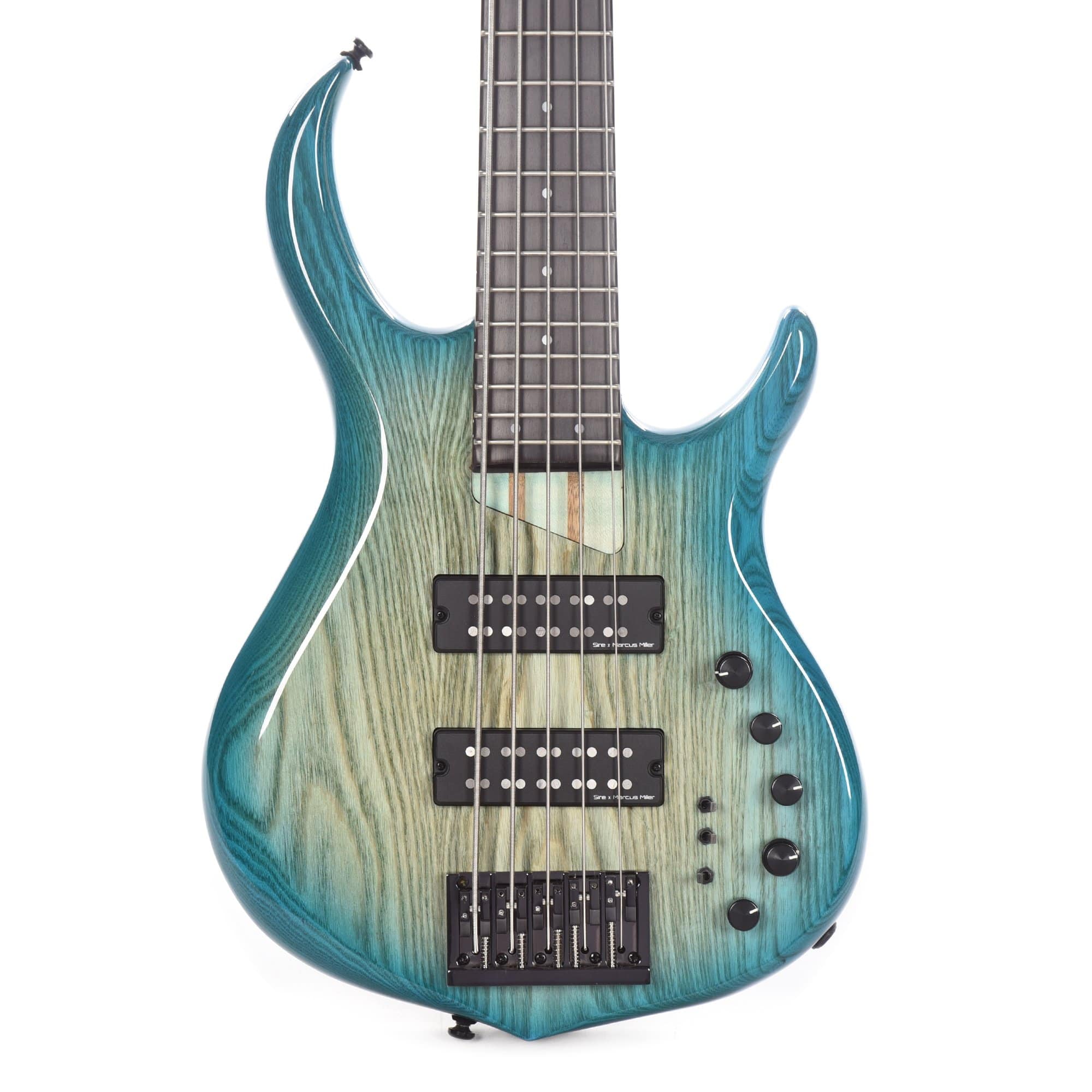 Sire Marcus Miller M5 Swamp Ash 5-String Transparent Blue Satin (2nd G ...
