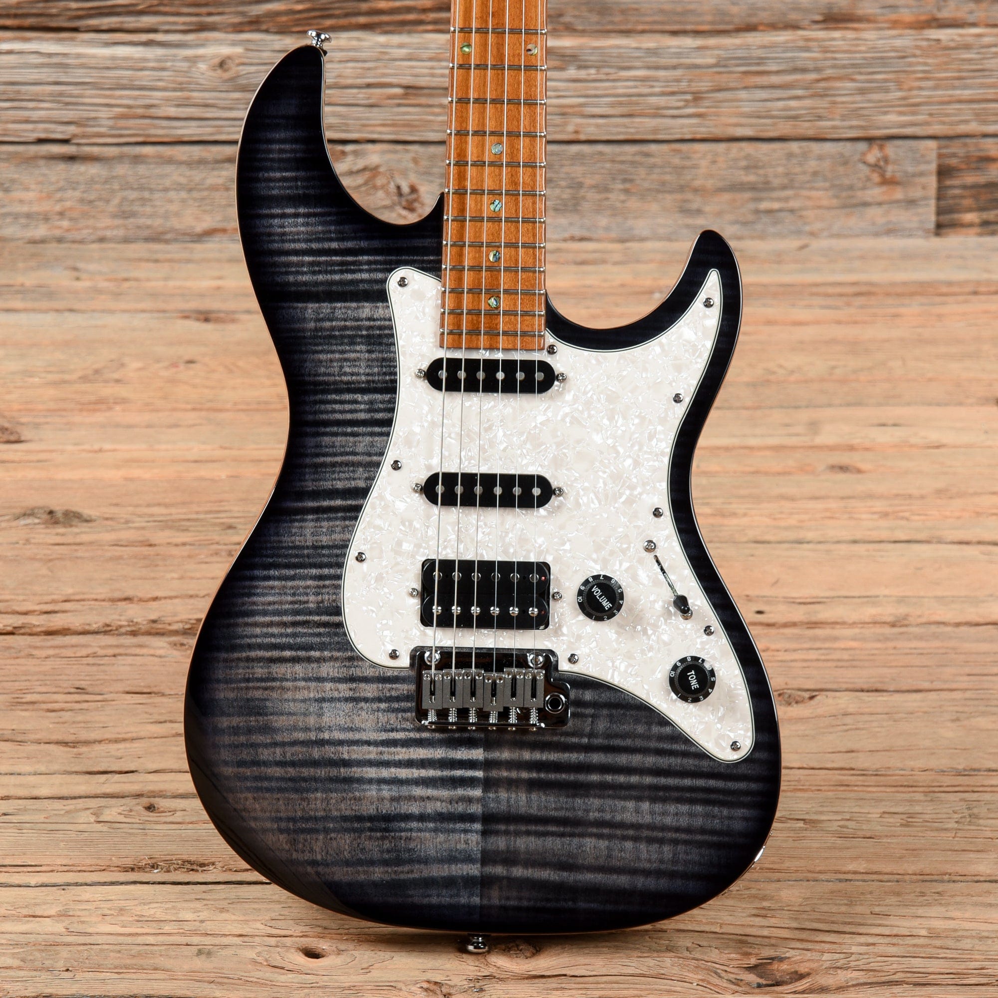 Sire Larry Carlton S7-FM Electric Transparent Black – Chicago Music ...