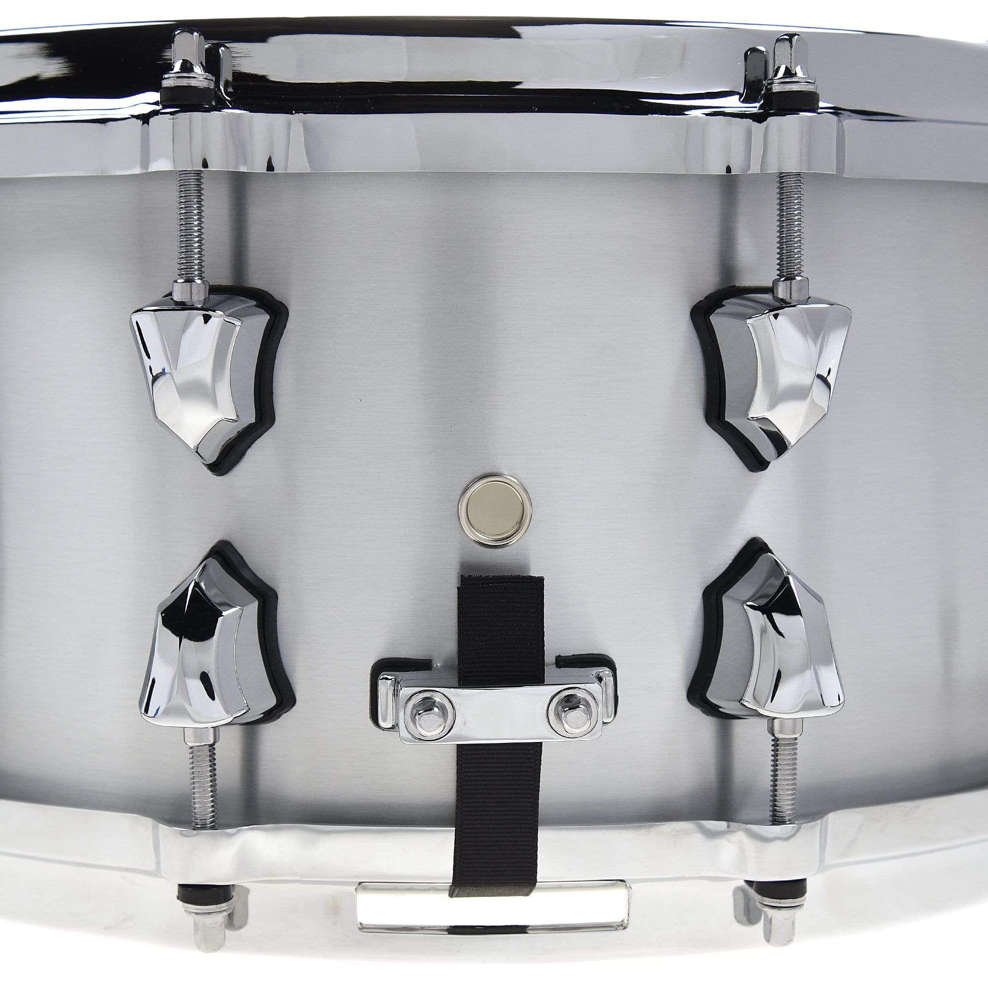 SJC 6.5x14 Alpha Aluminum 1.2mm Rolled Aluminum Snare Drum w/Chrome Hd ...