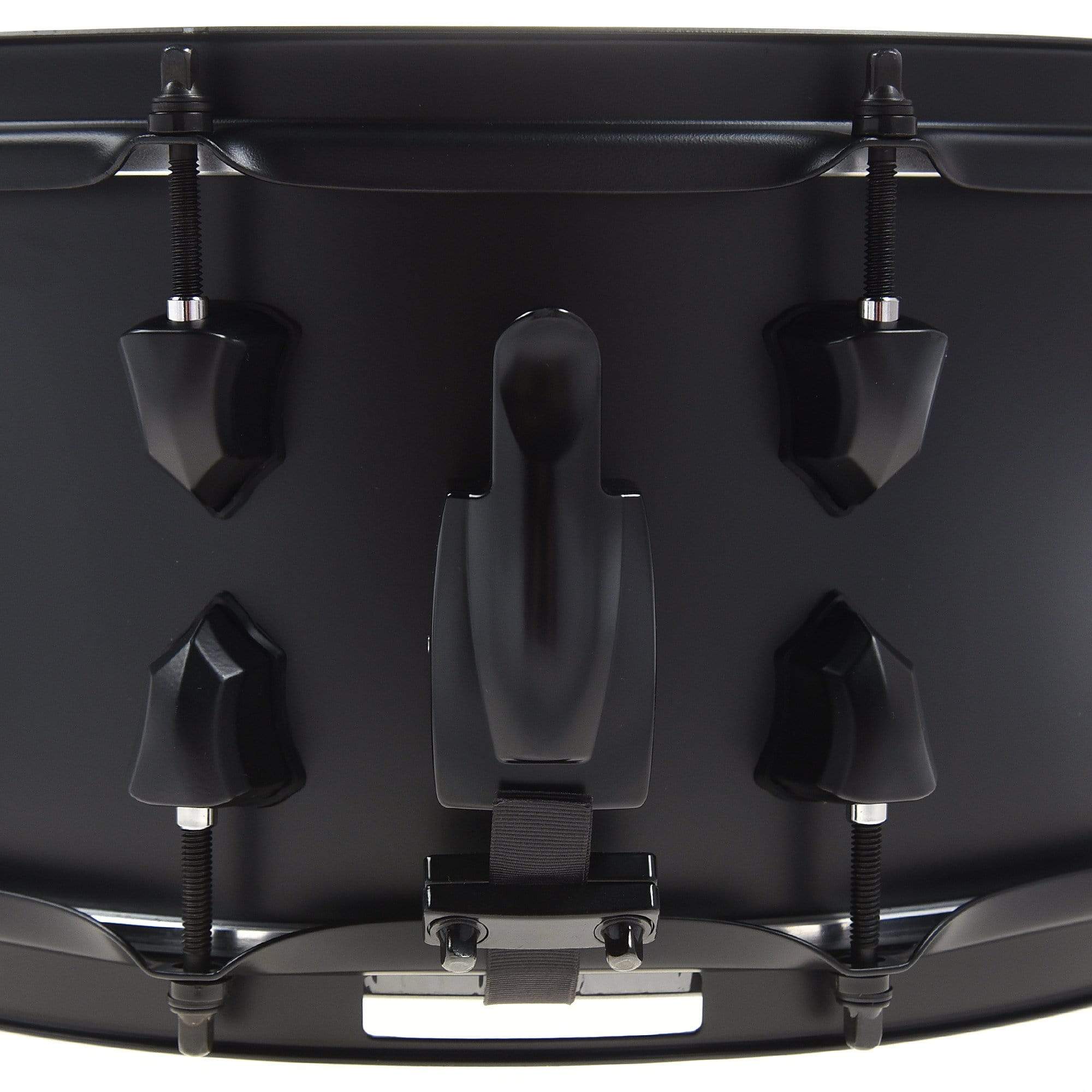 SJC 6.5x14 Josh Dun "Crowd" 1mm Steel Snare Drum Flat Black, Red Badge ...