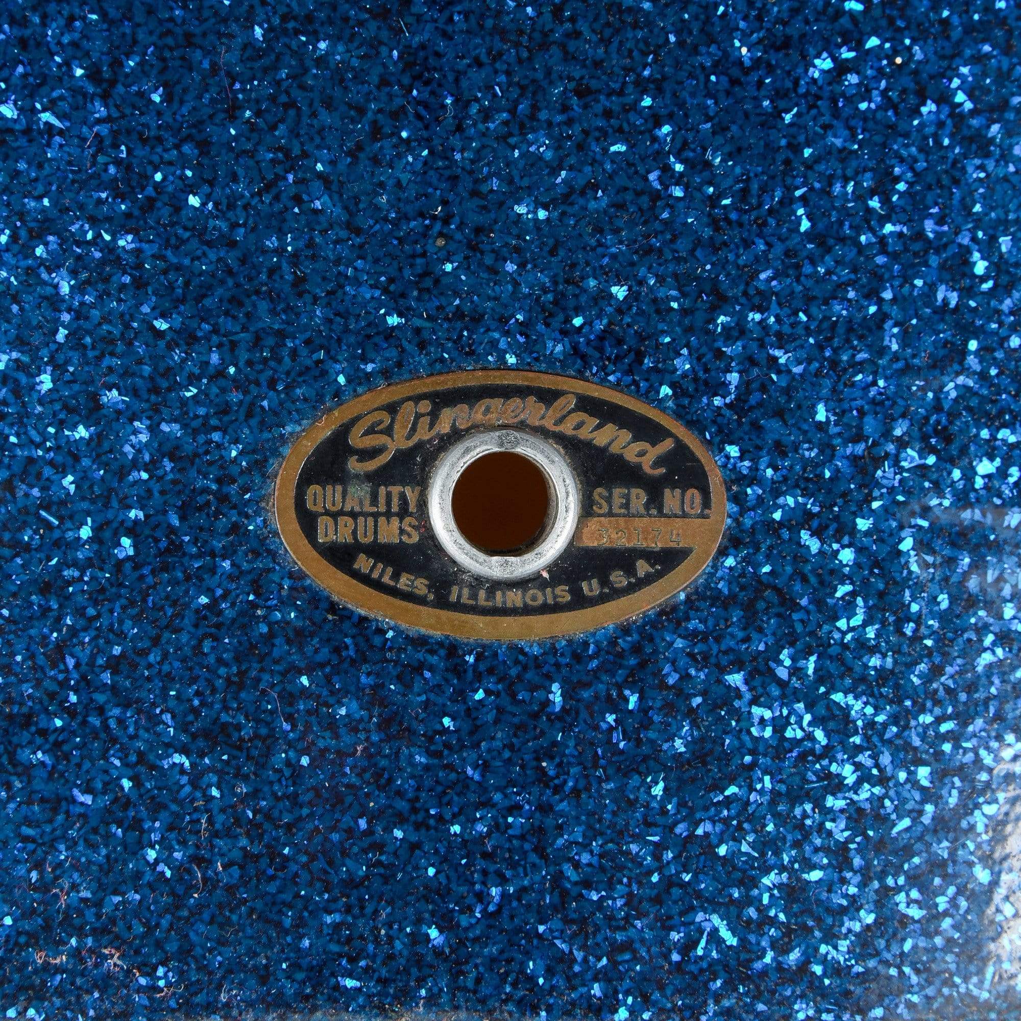 Slingerland 12/12/16/18/20 Blue Sparkle 1960s – Chicago Music Exchange