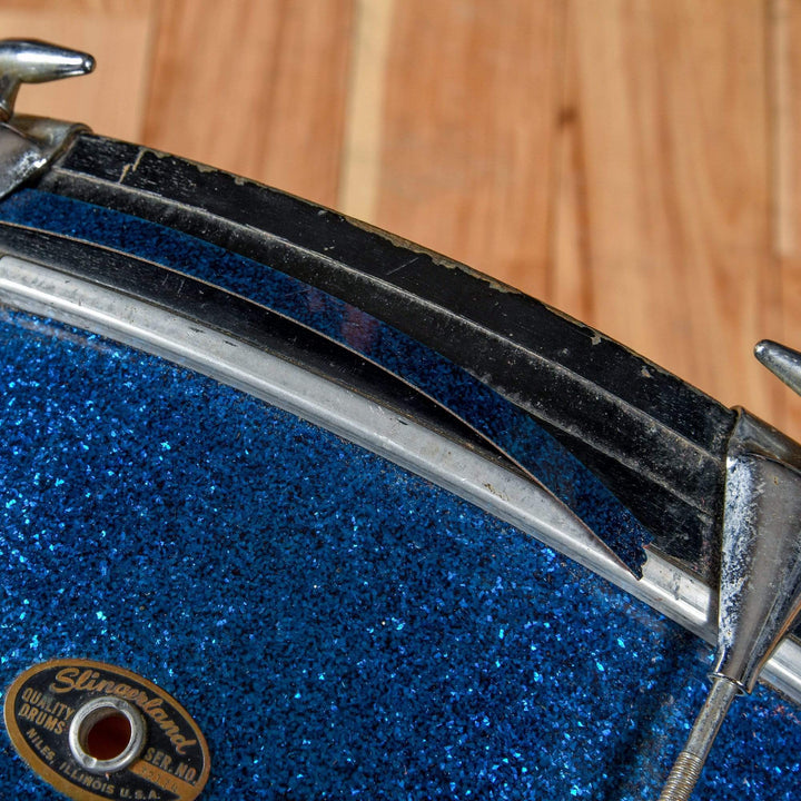 Slingerland 12/12/16/18/20 Blue Sparkle 1960s – Chicago Music Exchange