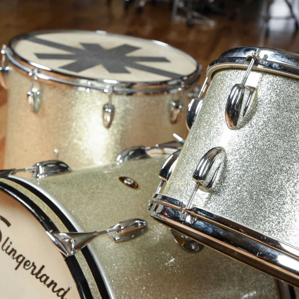 Slingerland 1960's Silver Sparkle 20/16/12 USED – Chicago Music Exchange