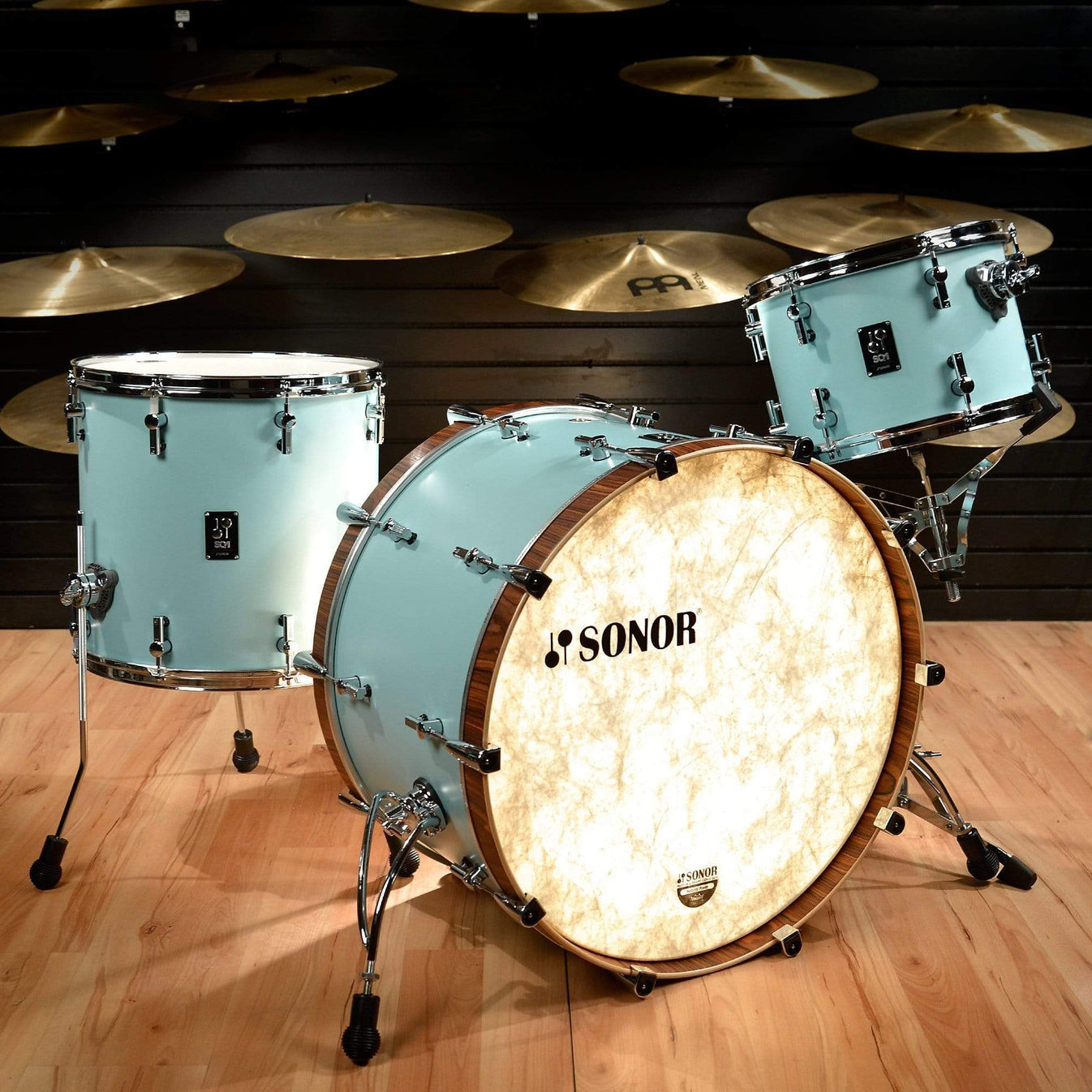 Sonor SQ1 13/16/24 3pc. Drum Kit Cruiser Blue – Chicago Music Exchange