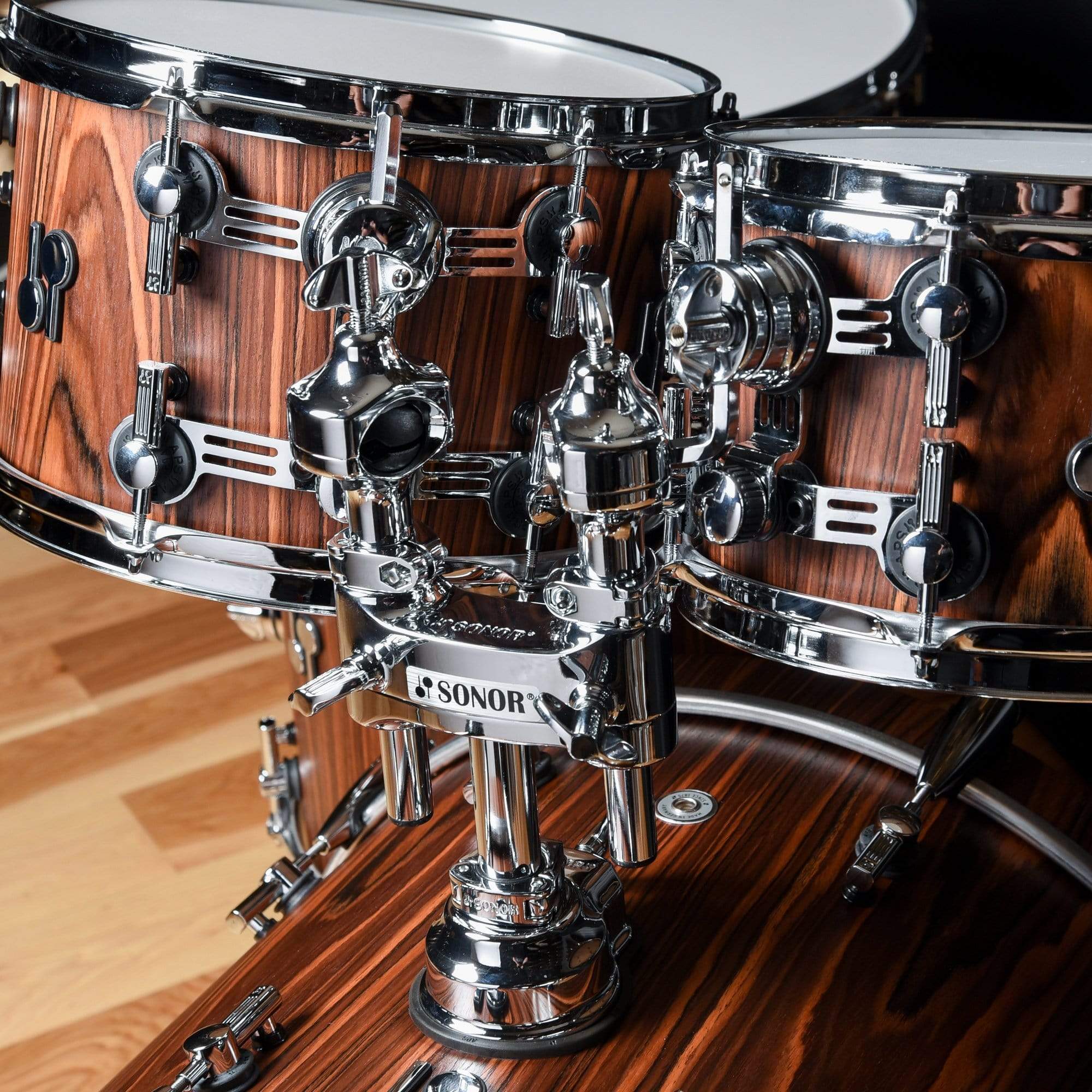 Sonor SQ2 10/12/14/16/22 5pc. Drum Kit Rosewood Over Vintage Beech ...