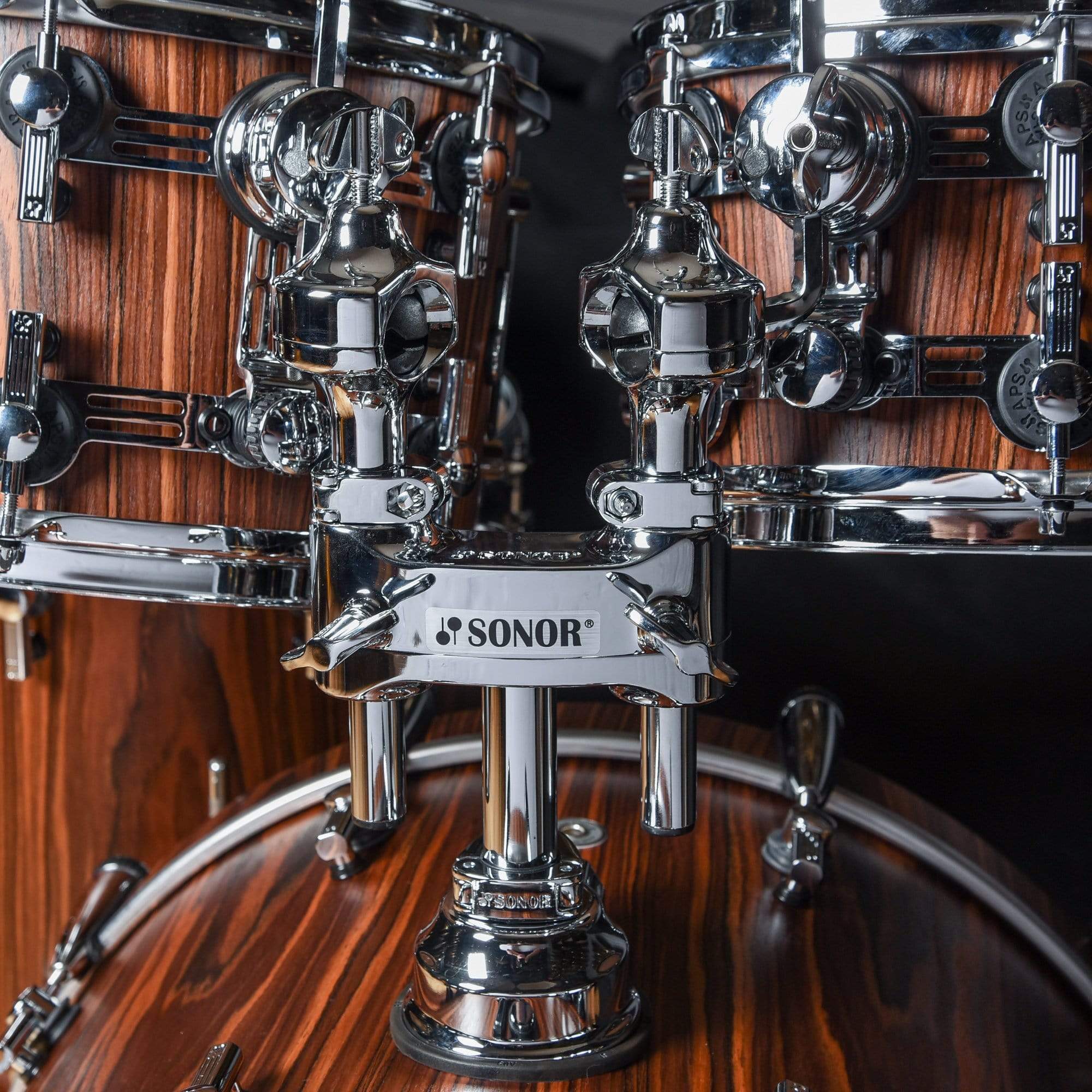Sonor SQ2 10/12/14/16/22 5pc. Drum Kit Rosewood Over Vintage Beech ...