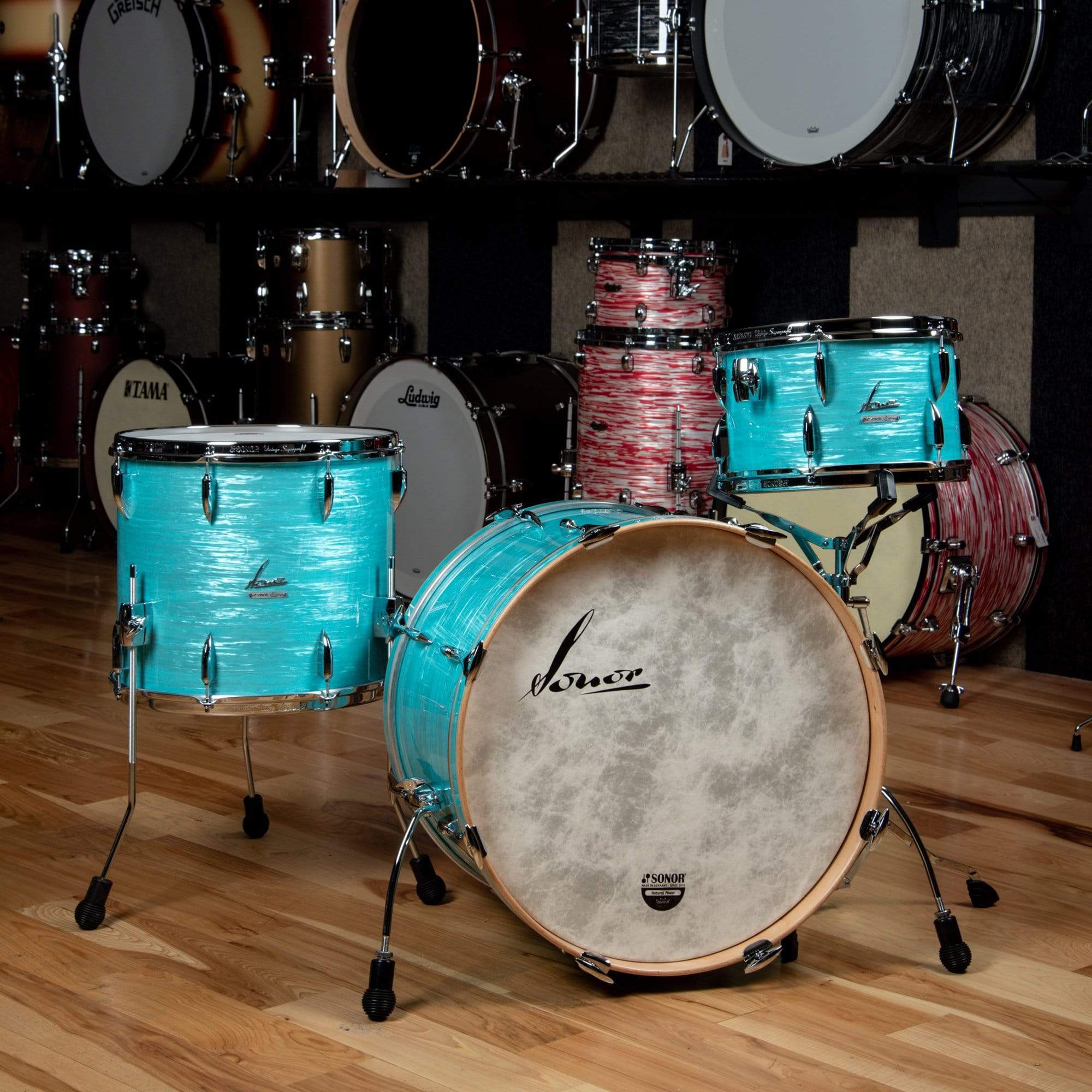 Sonor Vintage Series 13/16/22 3pc. Drum Kit California Blue – Chicago ...