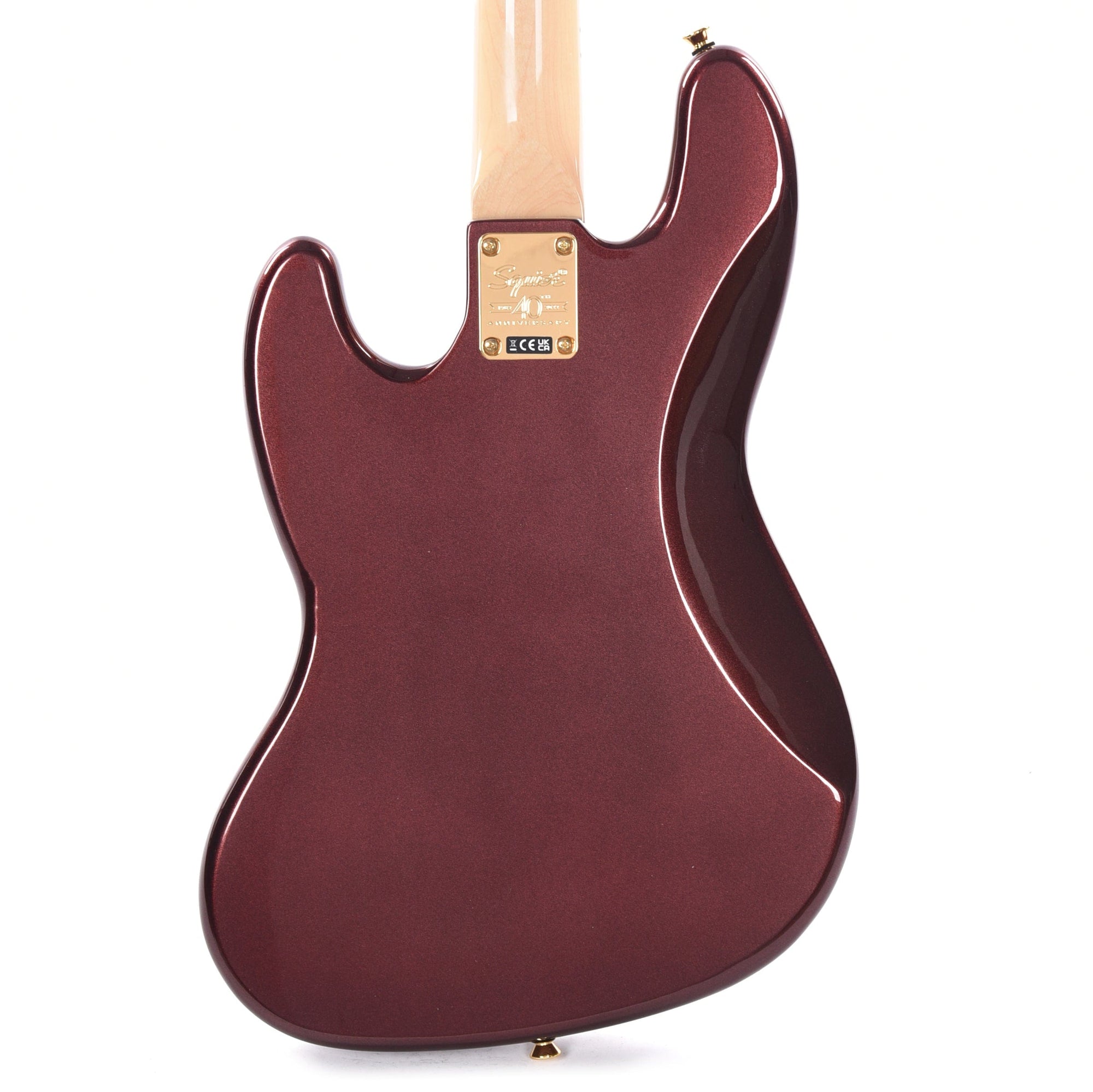 Squier 40th Anniversary Gold Edition Jazz Bass Ruby Red Metallic w/Gol ...