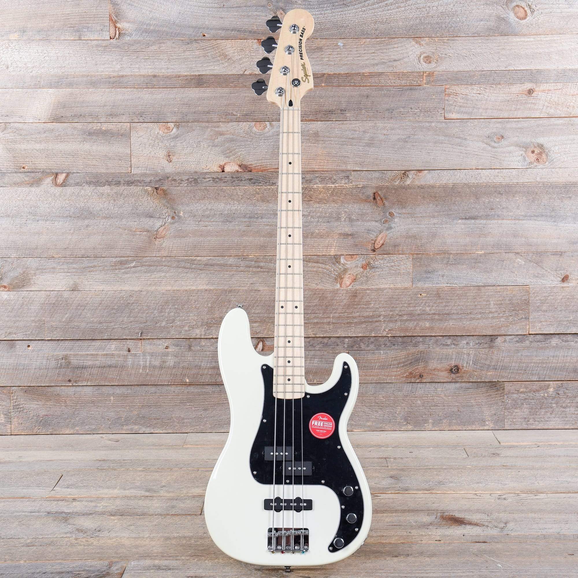 Squier Affinity Precision Bass PJ Olympic White – Chicago Music Exchange