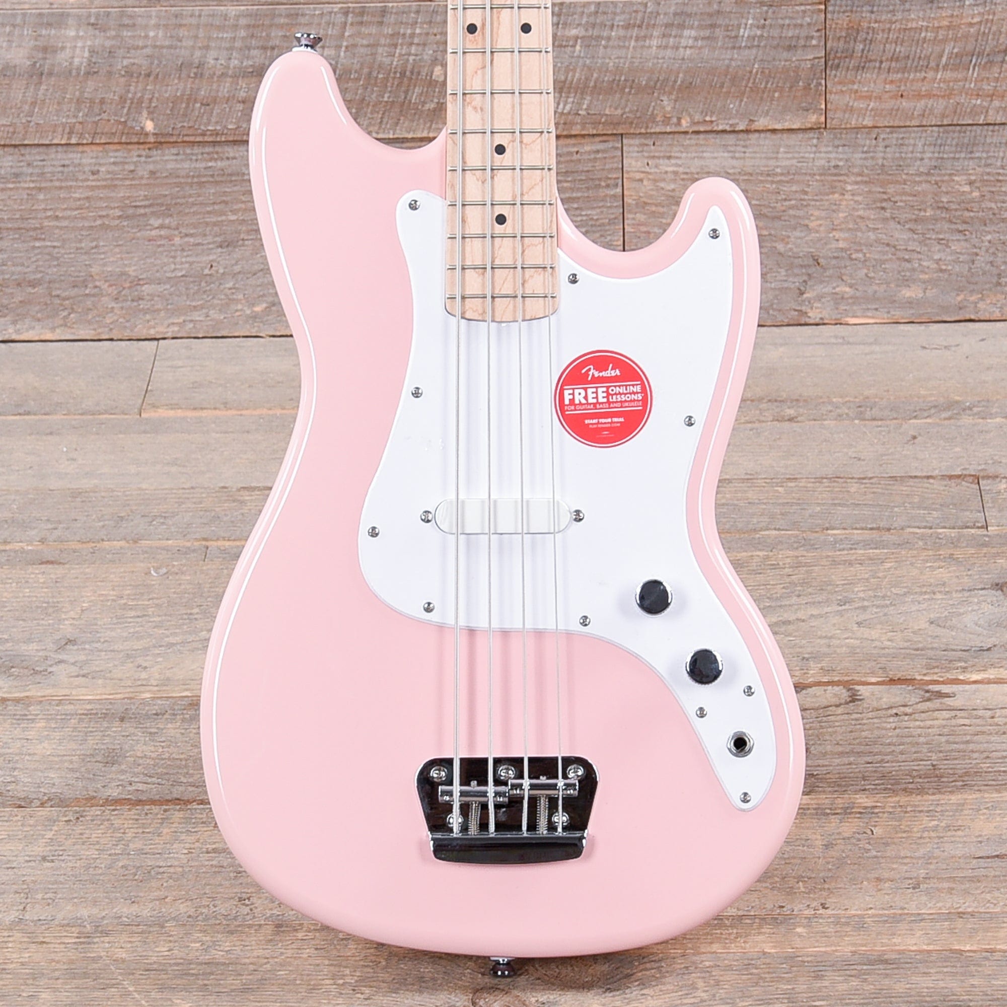 Squier Bronco Bass Shell Pink – Chicago Music Exchange