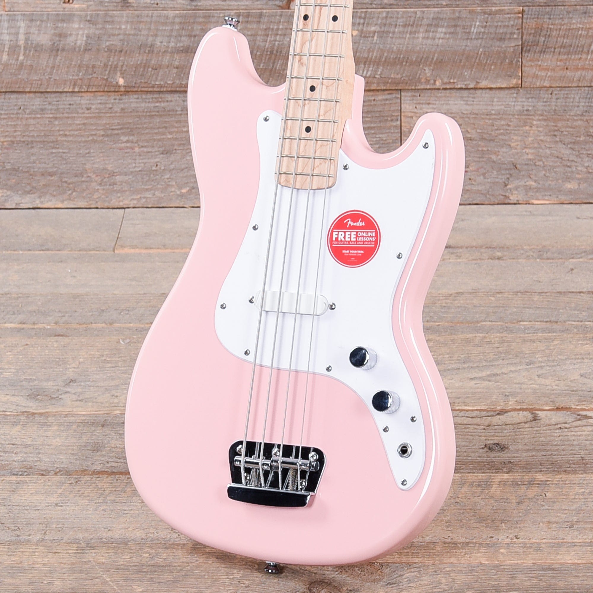Squier Bronco Bass Shell Pink – Chicago Music Exchange