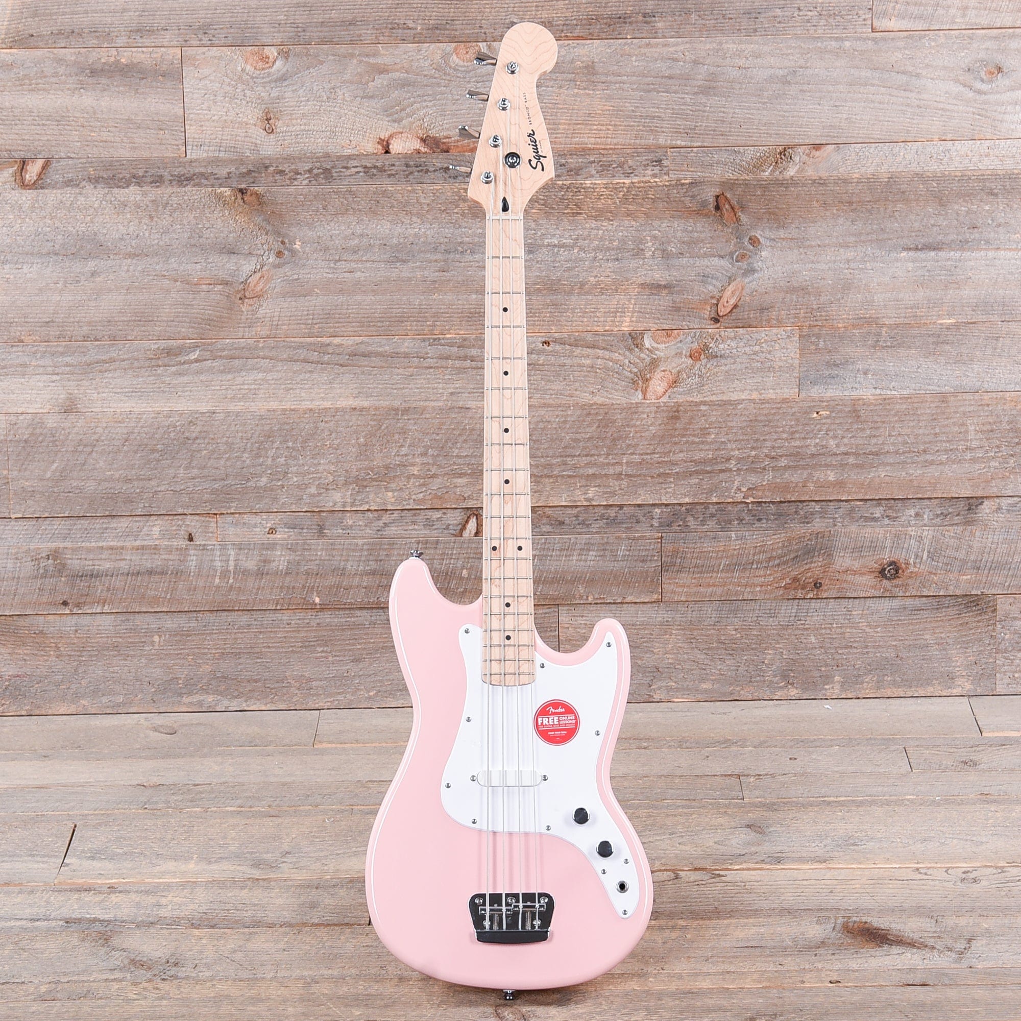 Squier Bronco Bass Shell Pink – Chicago Music Exchange