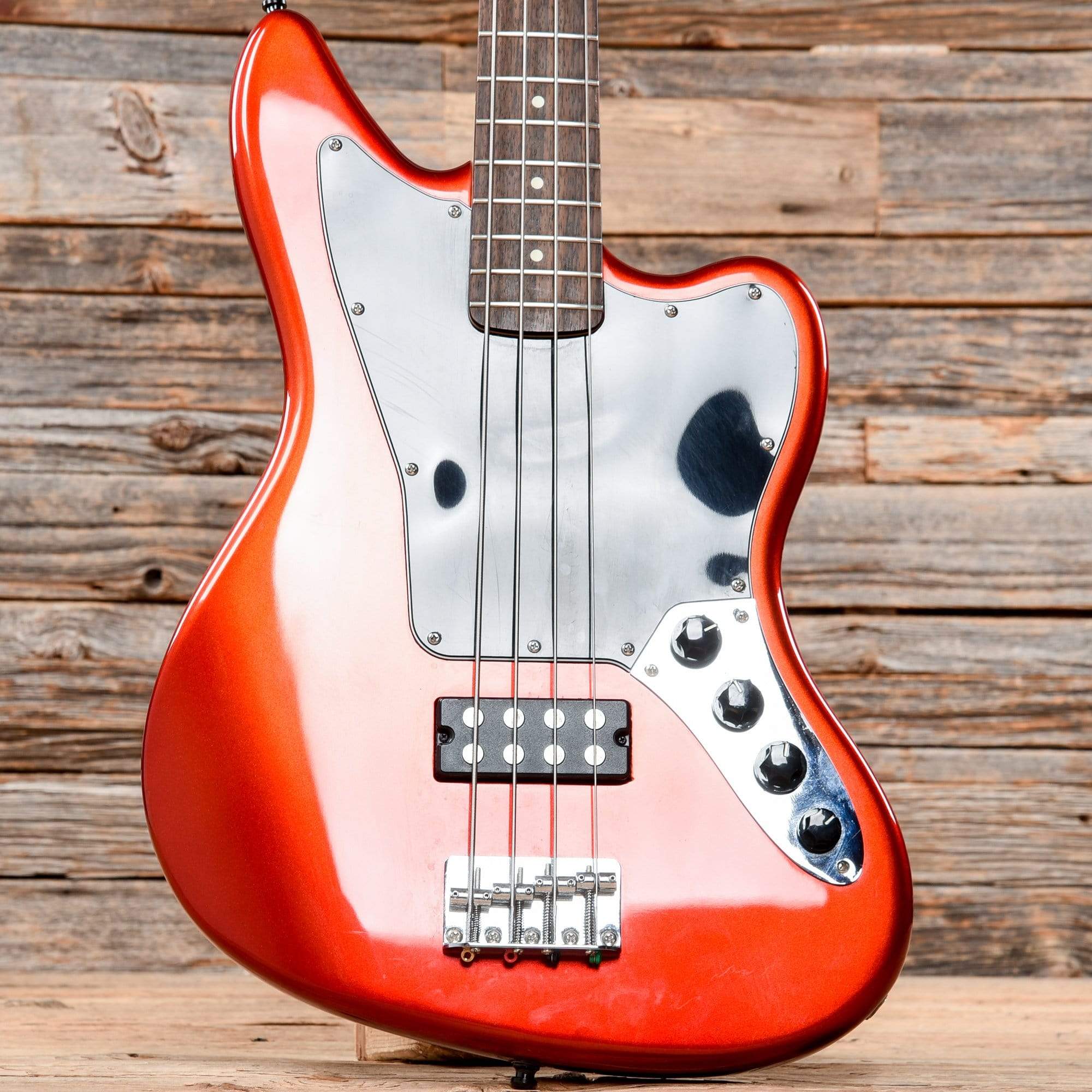 Squier Modified Jaguar Bass Red 2012 – Chicago Music Exchange