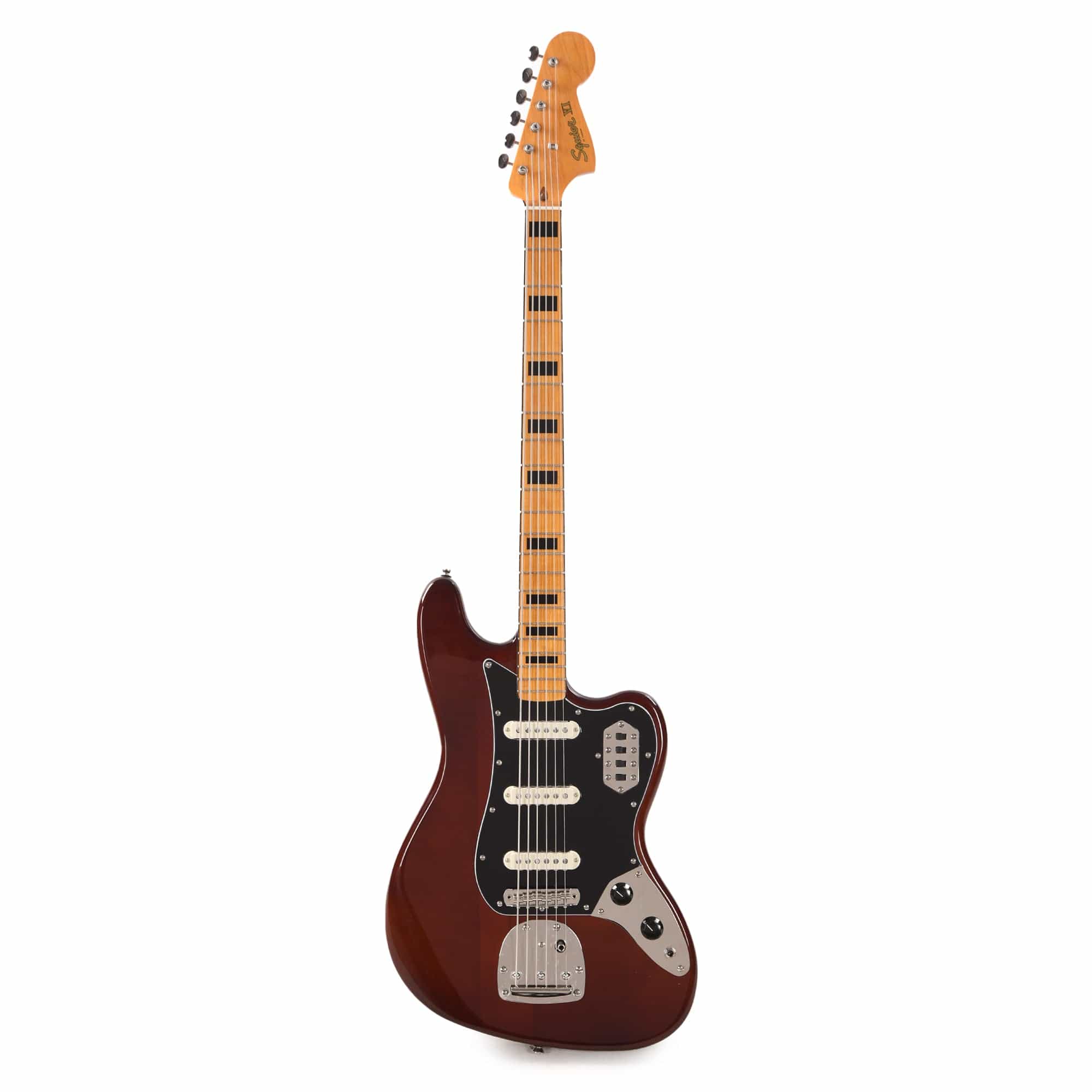 Squier Classic Vibe Bass VI Maple Neck Walnut w/Black Blocks/Binding ...