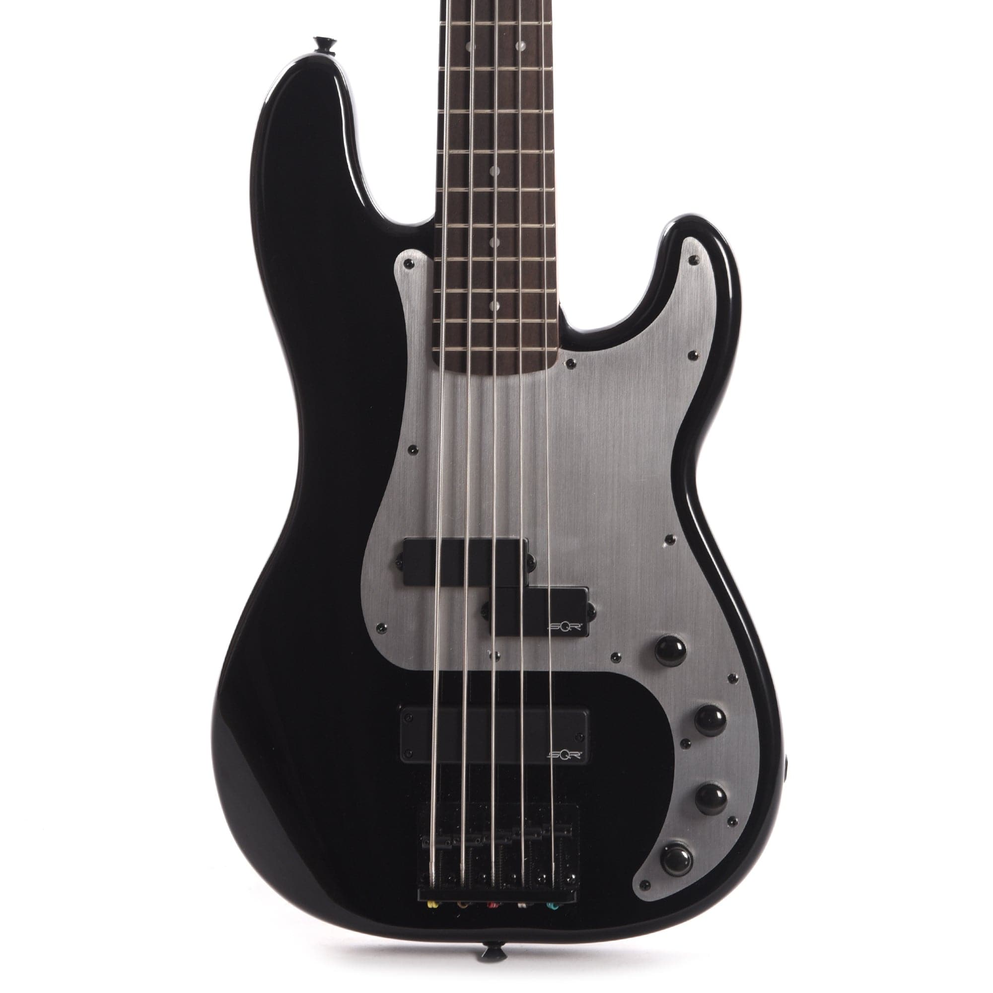Squier Contemporary Active Precision Bass PH V Black w/Silver Anodized ...