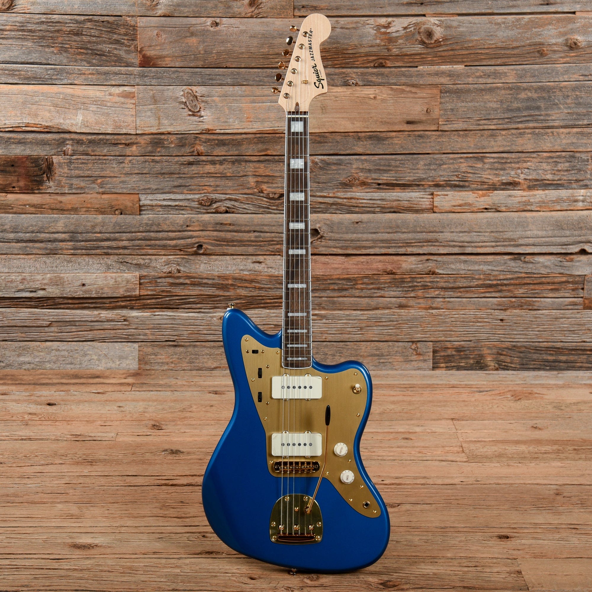 Squier 40th Anniversary Gold Edition Jazzmaster Lake Placid Blue ...