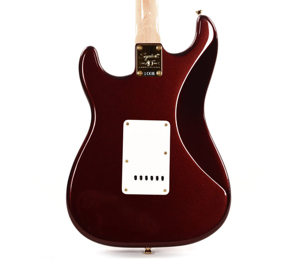 Squier 40th Anniversary Gold Edition Stratocaster Ruby Red Metallic w ...