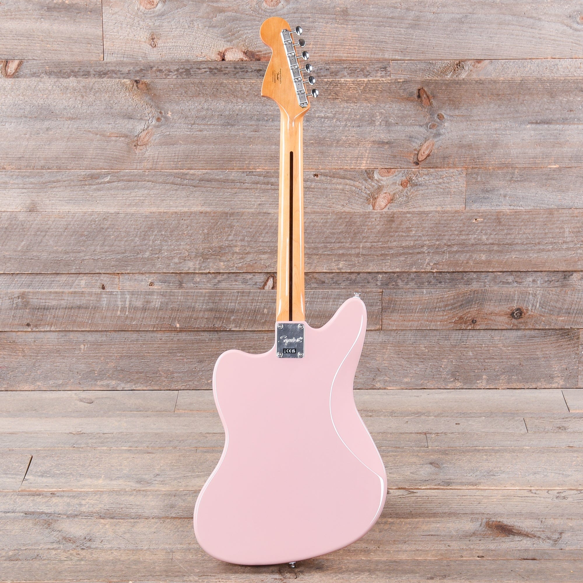 Squier Classic Vibe '60s Jaguar Shell Pink w/Matching Headcap & 3-Ply ...