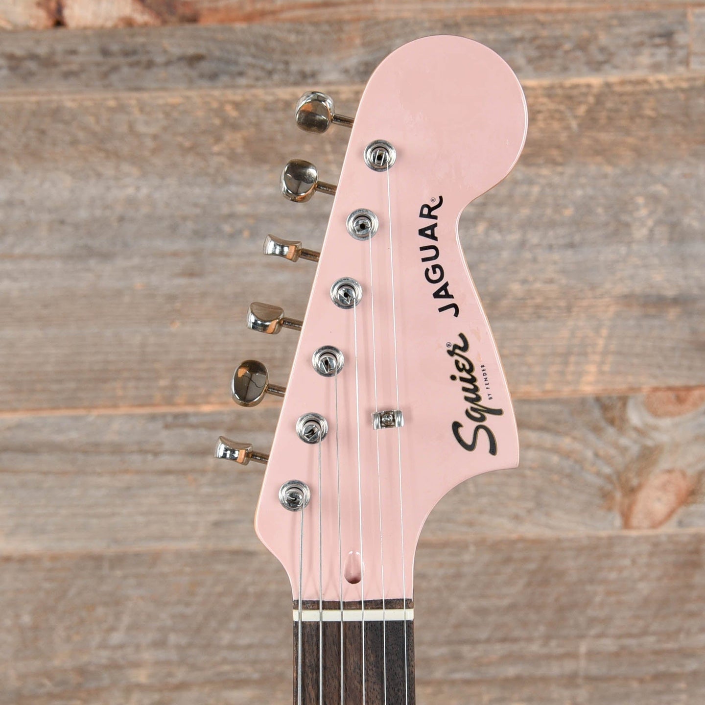 Squier Classic Vibe '60s Jaguar Shell Pink w/Matching Headcap & 3-Ply ...