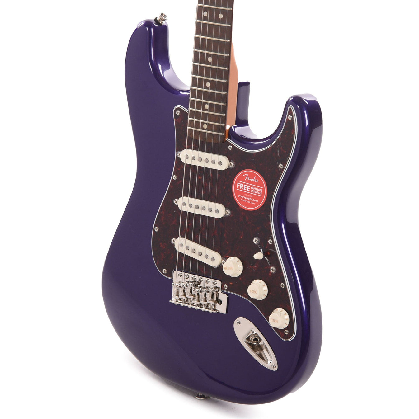 Squier Classic Vibe '60s Stratocaster Purple Metallic w/4-Ply Tortoise ...