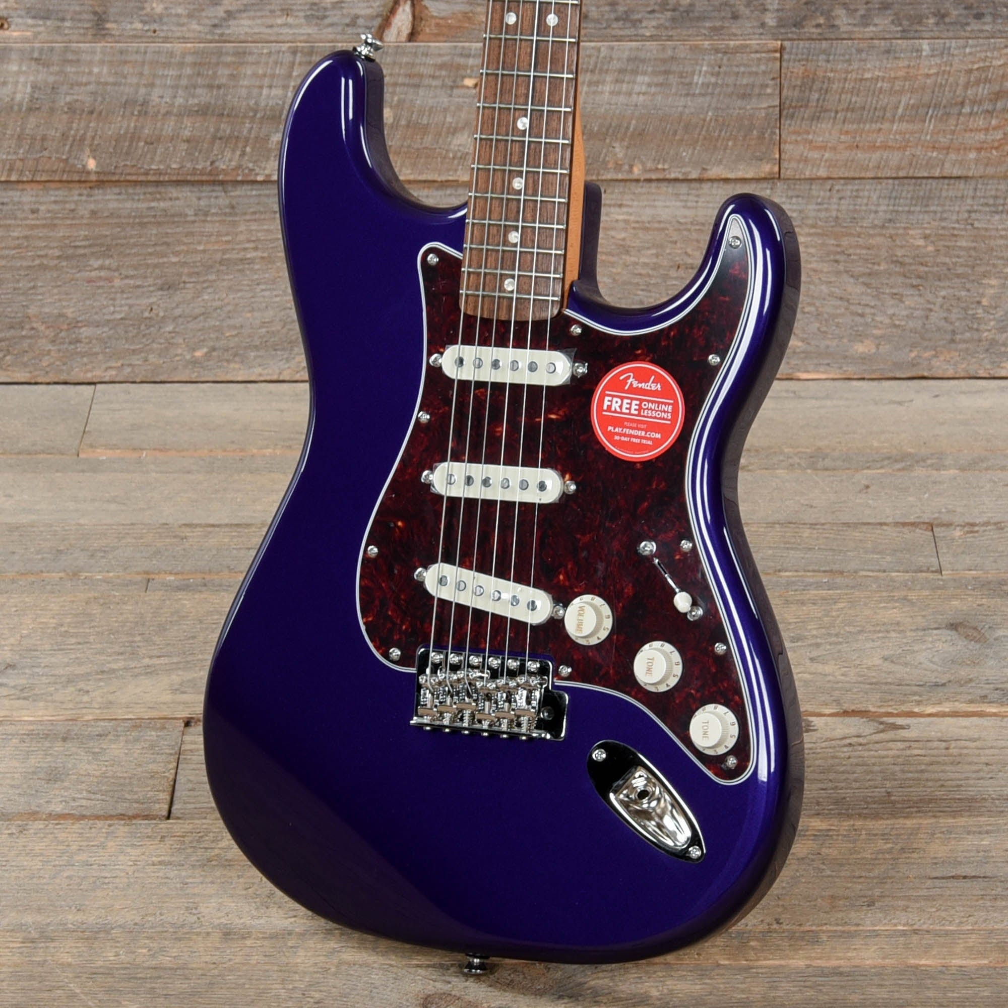 Squier Classic Vibe '60s Stratocaster Purple Metallic w/4-Ply Tortoise ...
