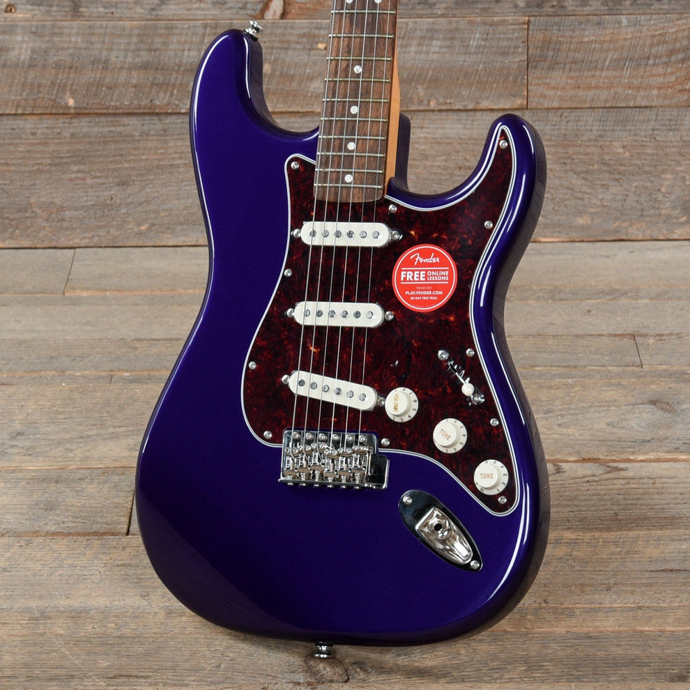 Squier Classic Vibe '60s Stratocaster Purple Metallic w/4-Ply Tortoise ...