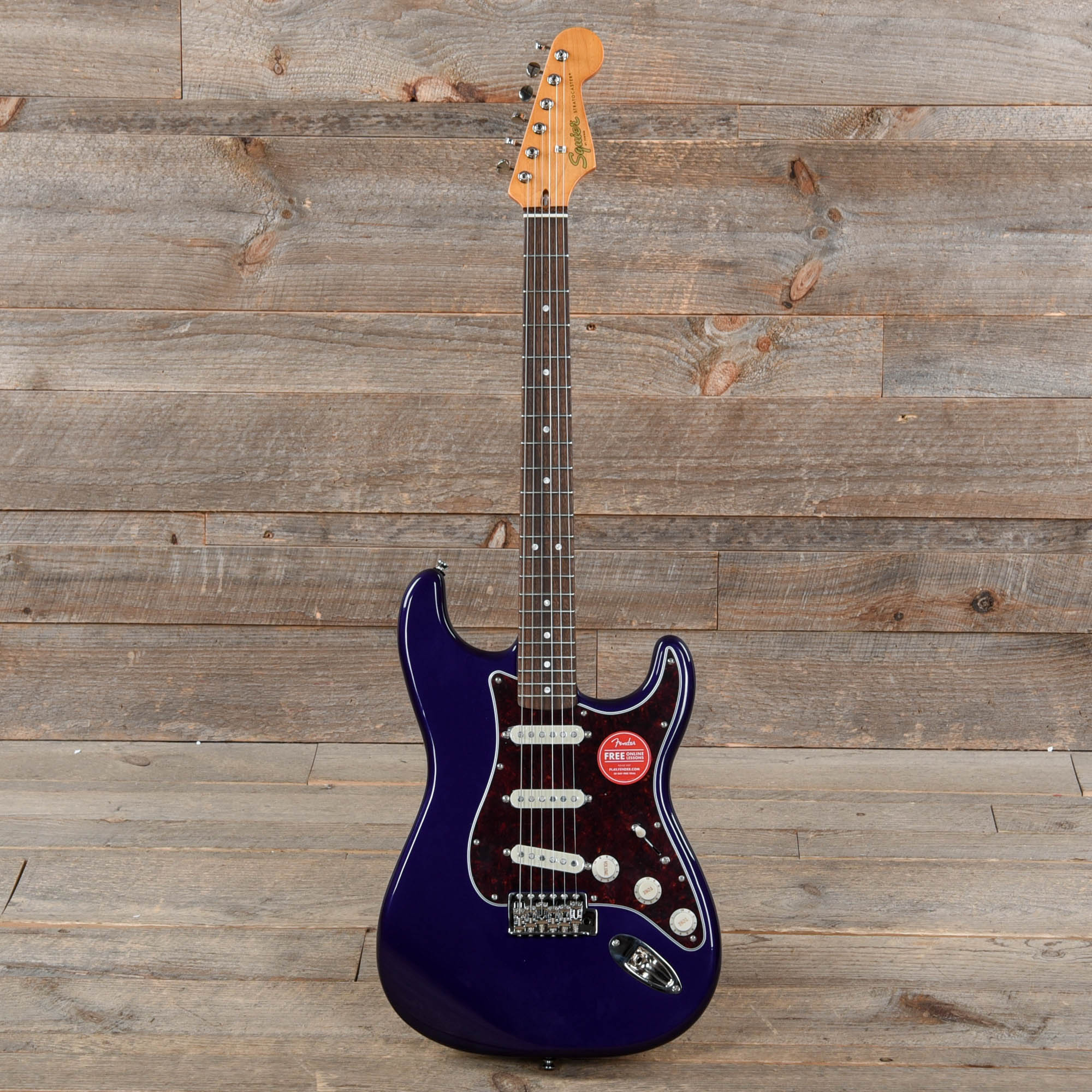 Squier Classic Vibe '60s Stratocaster Purple Metallic w/4-Ply Tortoise ...