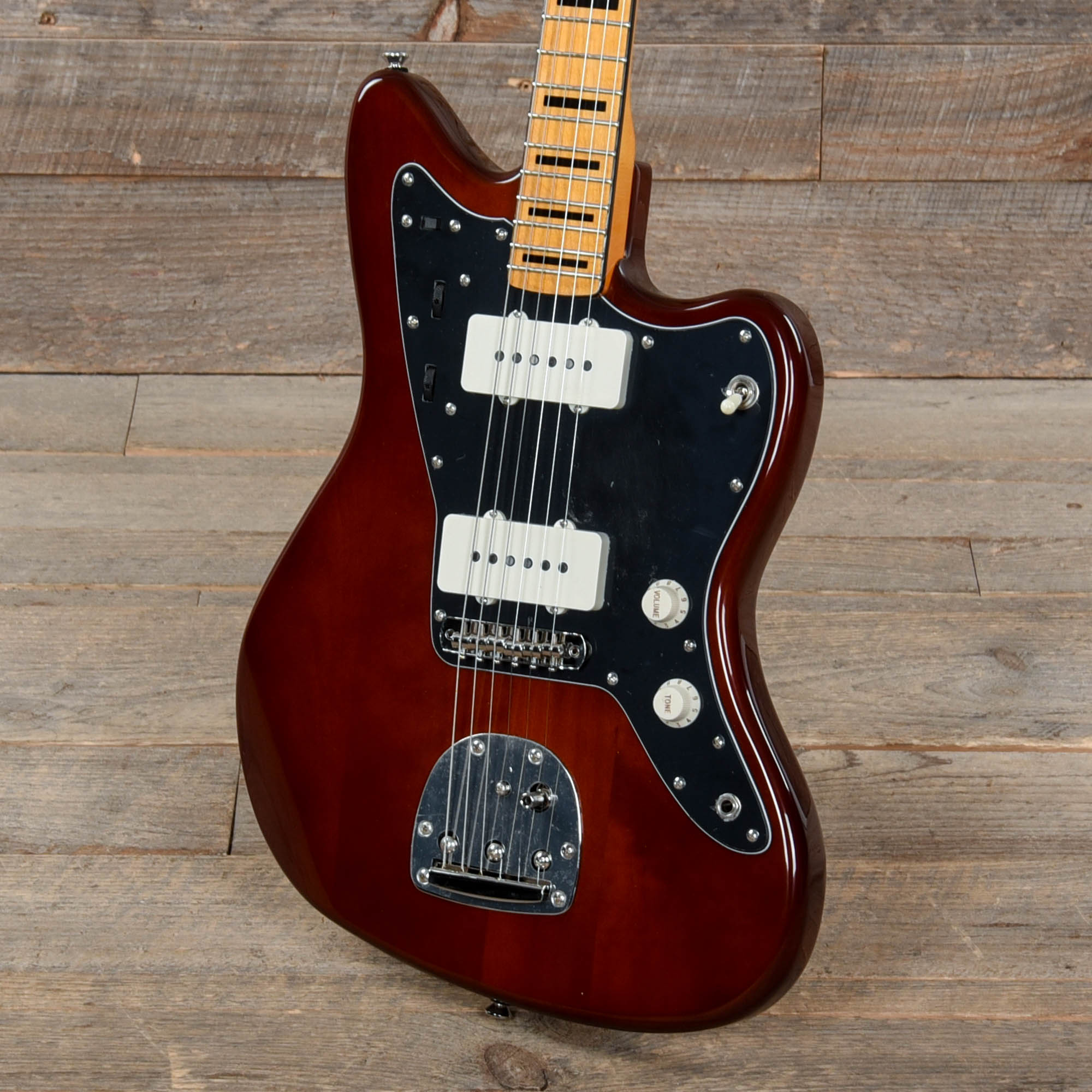 Squier Classic Vibe 70s Jazzmaster Maple Neck Walnut w/Black Blocks/Bi ...