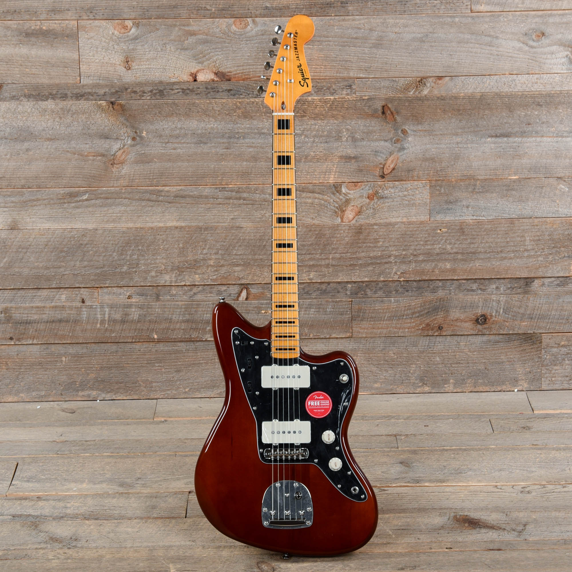 Squier Classic Vibe 70s Jazzmaster Maple Neck Walnut w/Black Blocks/Bi ...